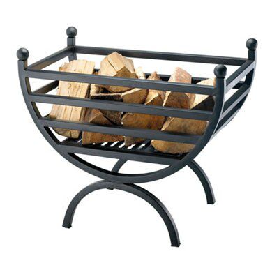 Slemcka Henley Contemporary Metal Fire basket (H)480mm (D)320mm | DIY ...