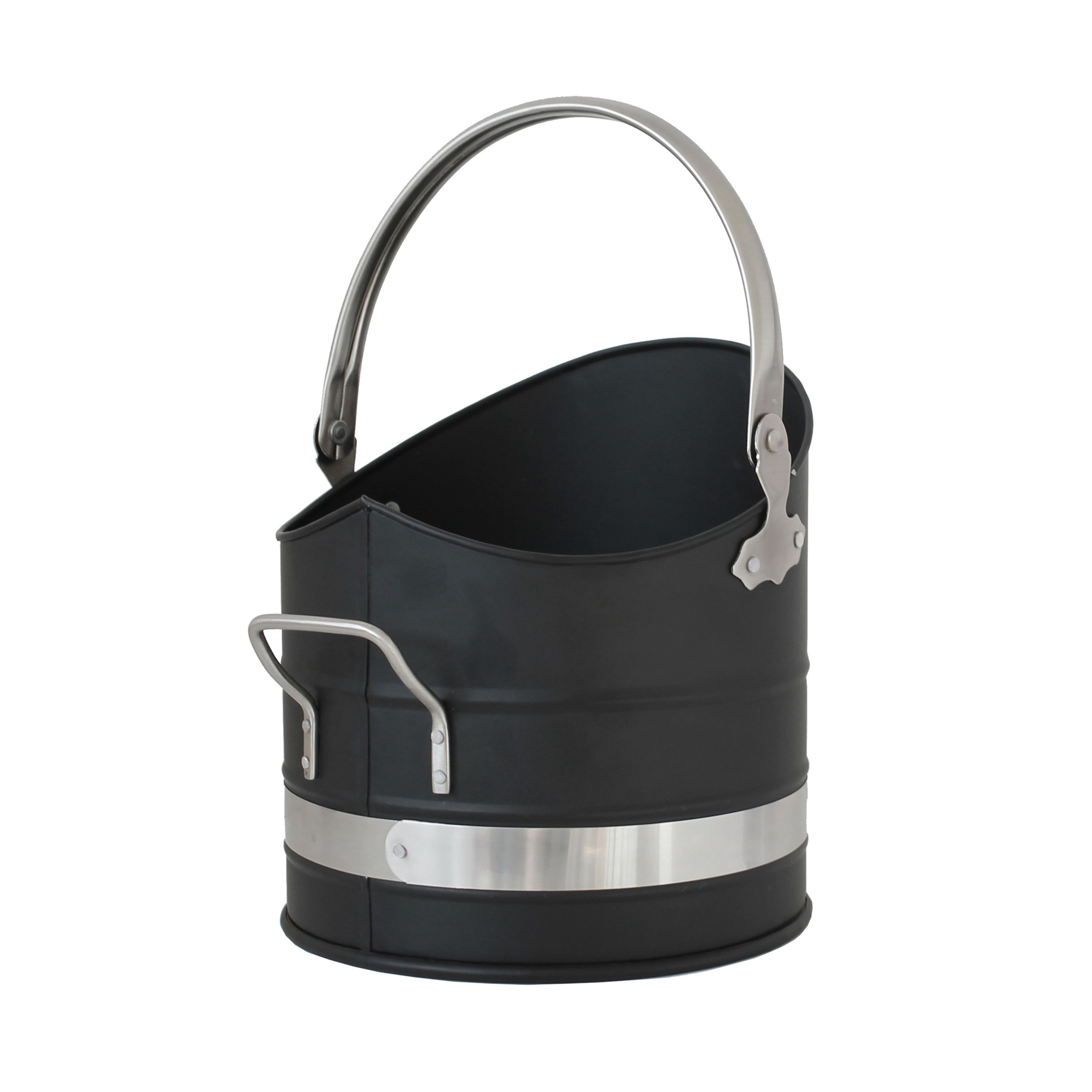 Buy Slemcka Traditional Black Fire bucket (H)260mm (D)240mm | DIY at B&Q