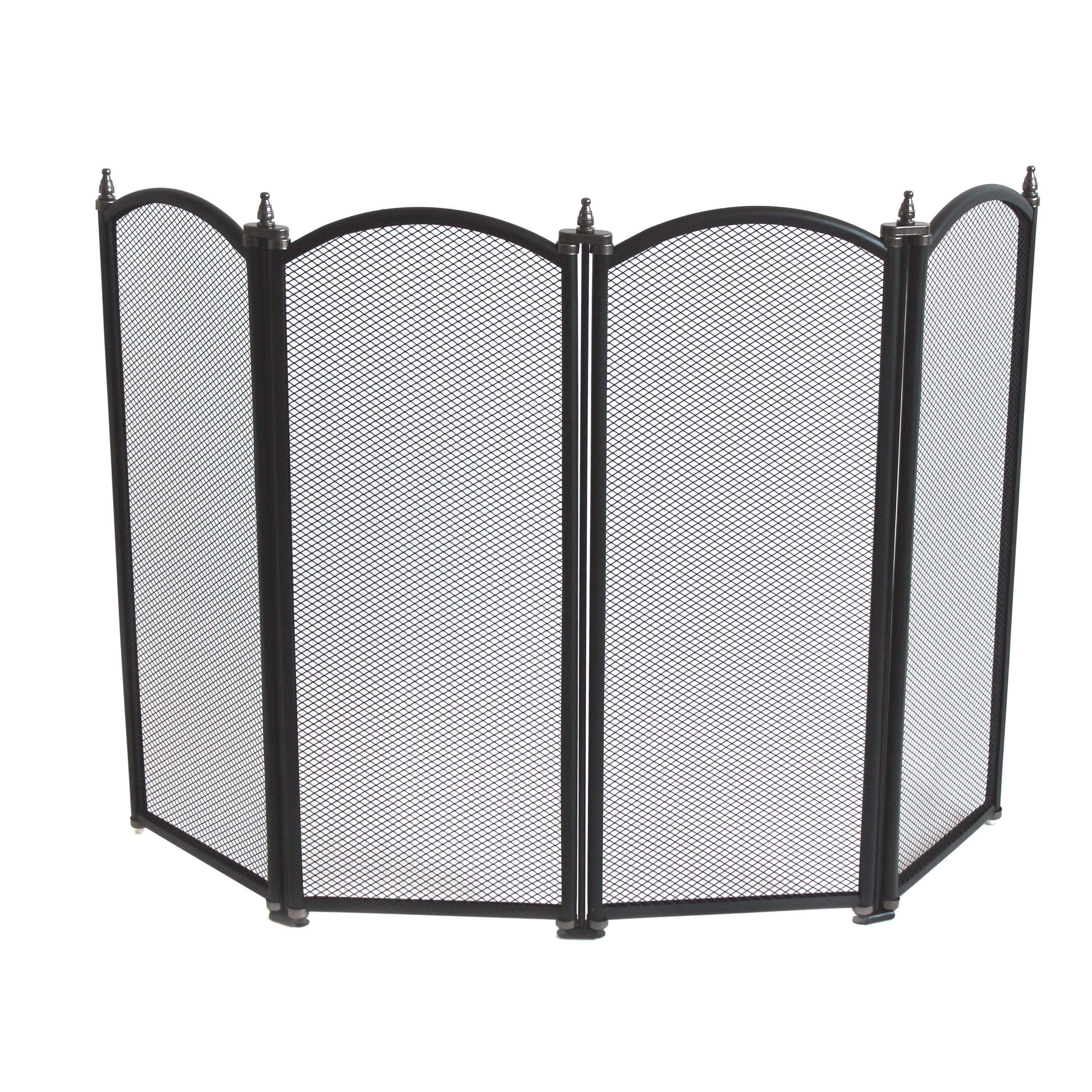 Slemcka Traditional Black Metal Fire screen (W)0.85m