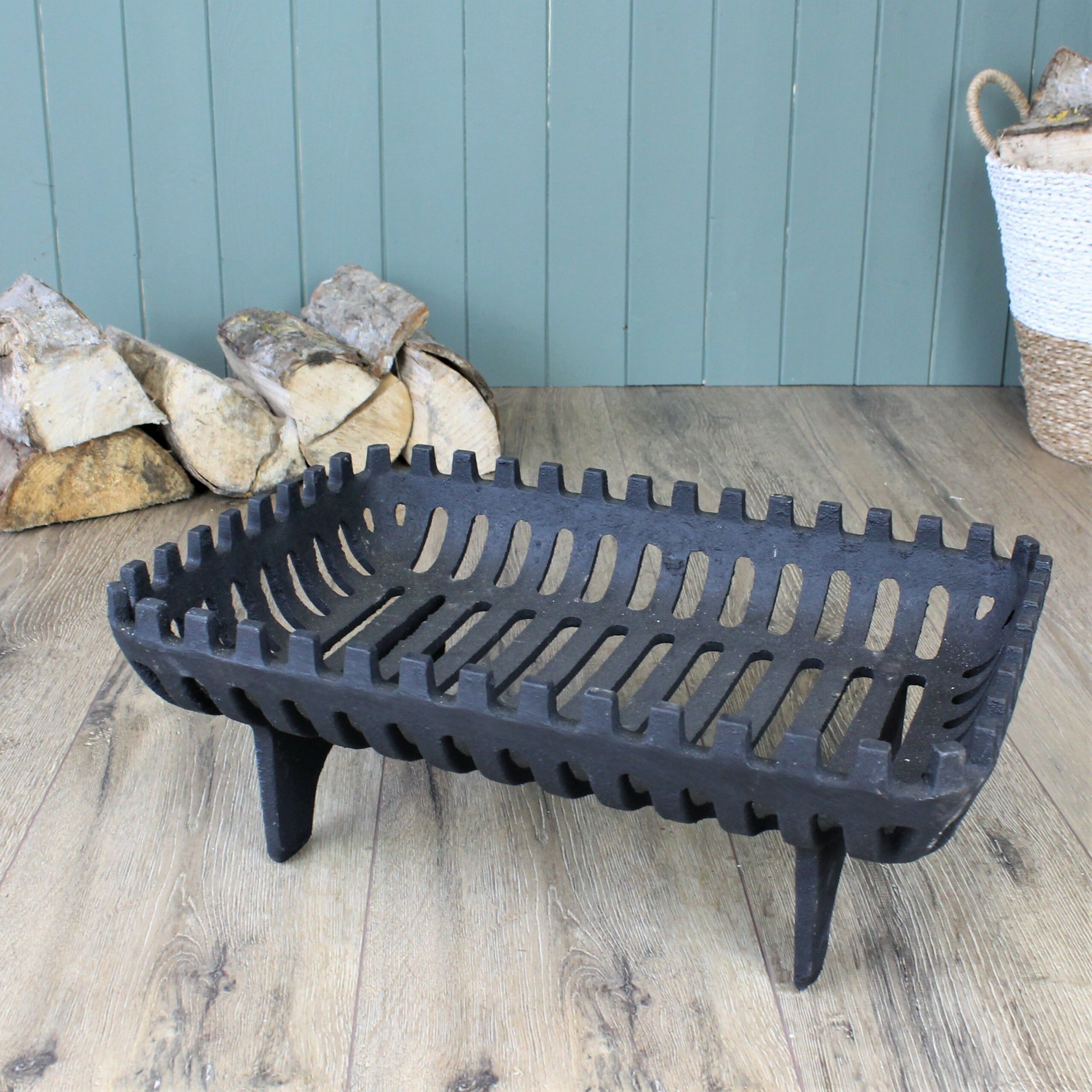 Slemcka Traditional Cast iron Fire basket (H)165mm (D)340mm