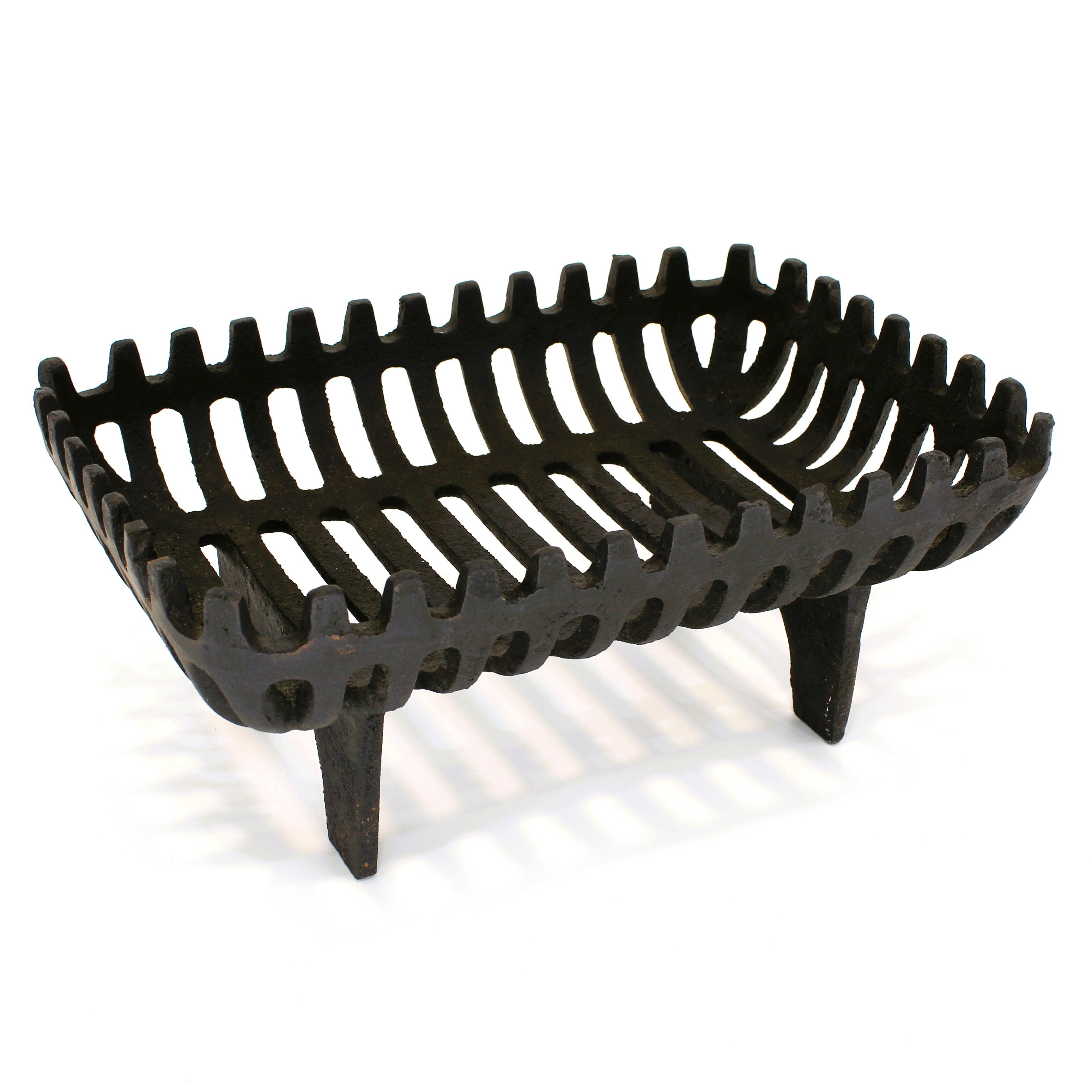 Slemcka Traditional Cast iron Fire basket (H)165mm (D)340mm