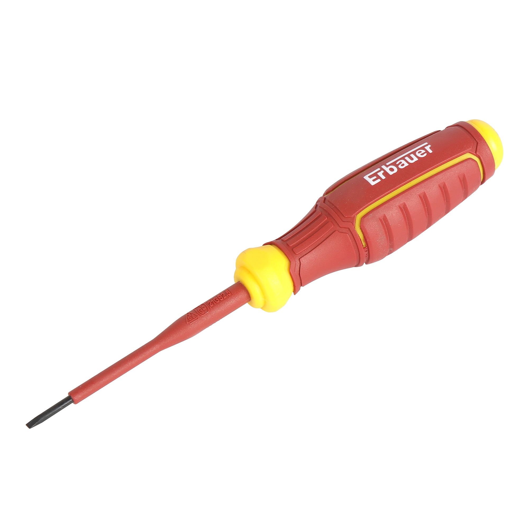 Slotted VDE Screwdriver SL-2.5mm x 75mm | DIY at B&Q