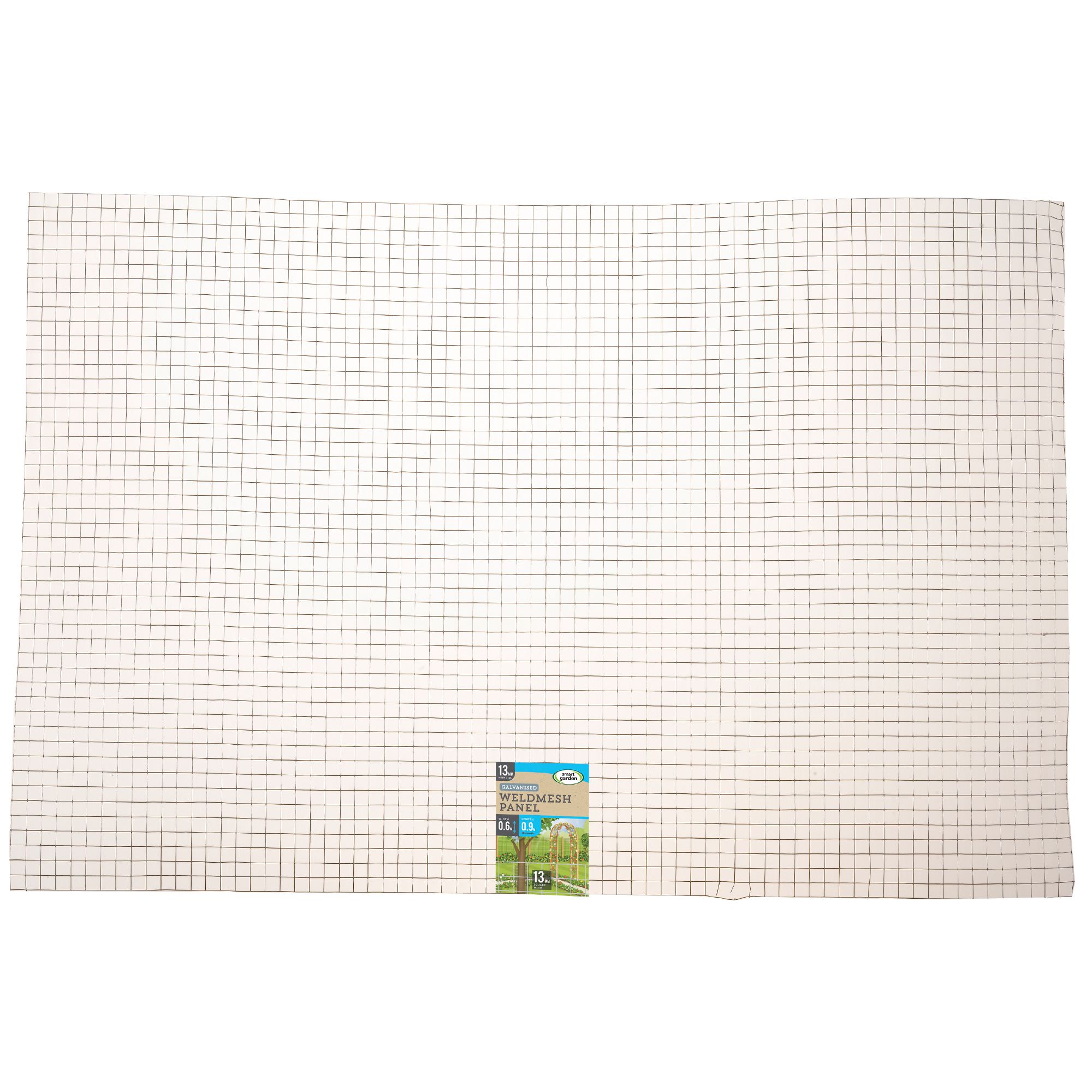 Smart Garden Black Galvanised Steel wire mesh panel (H)0.6m (W)0.9m ...