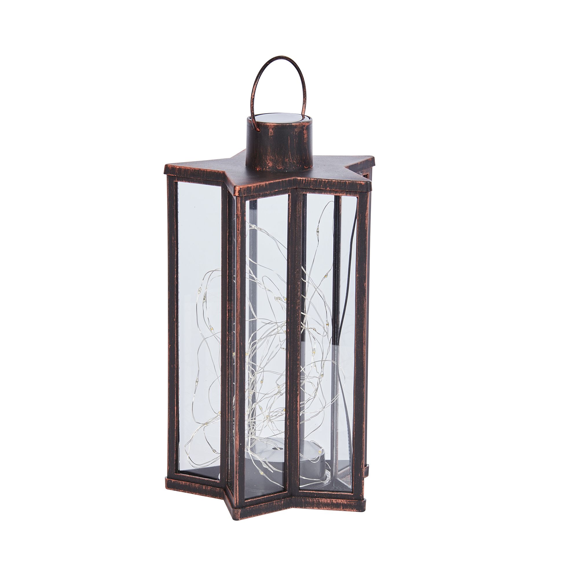 Smart Solar Firefly Star bronze Glass & plastic Bronze effect Solar ...