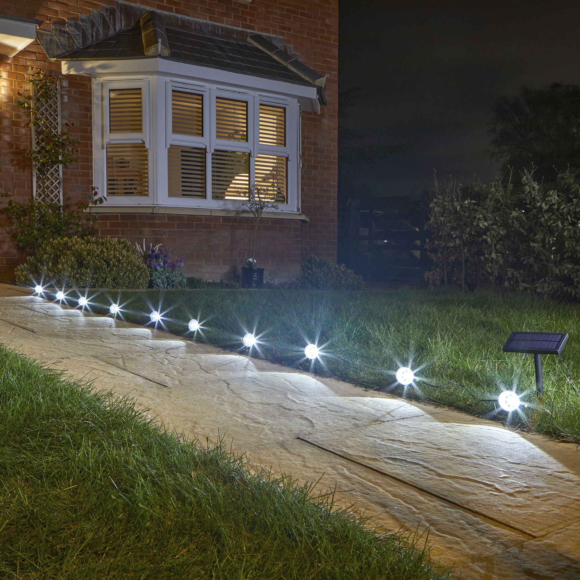 Smart Solar Multispot Black Spike Solar-powered 5lm LED Outdoor Ground ...