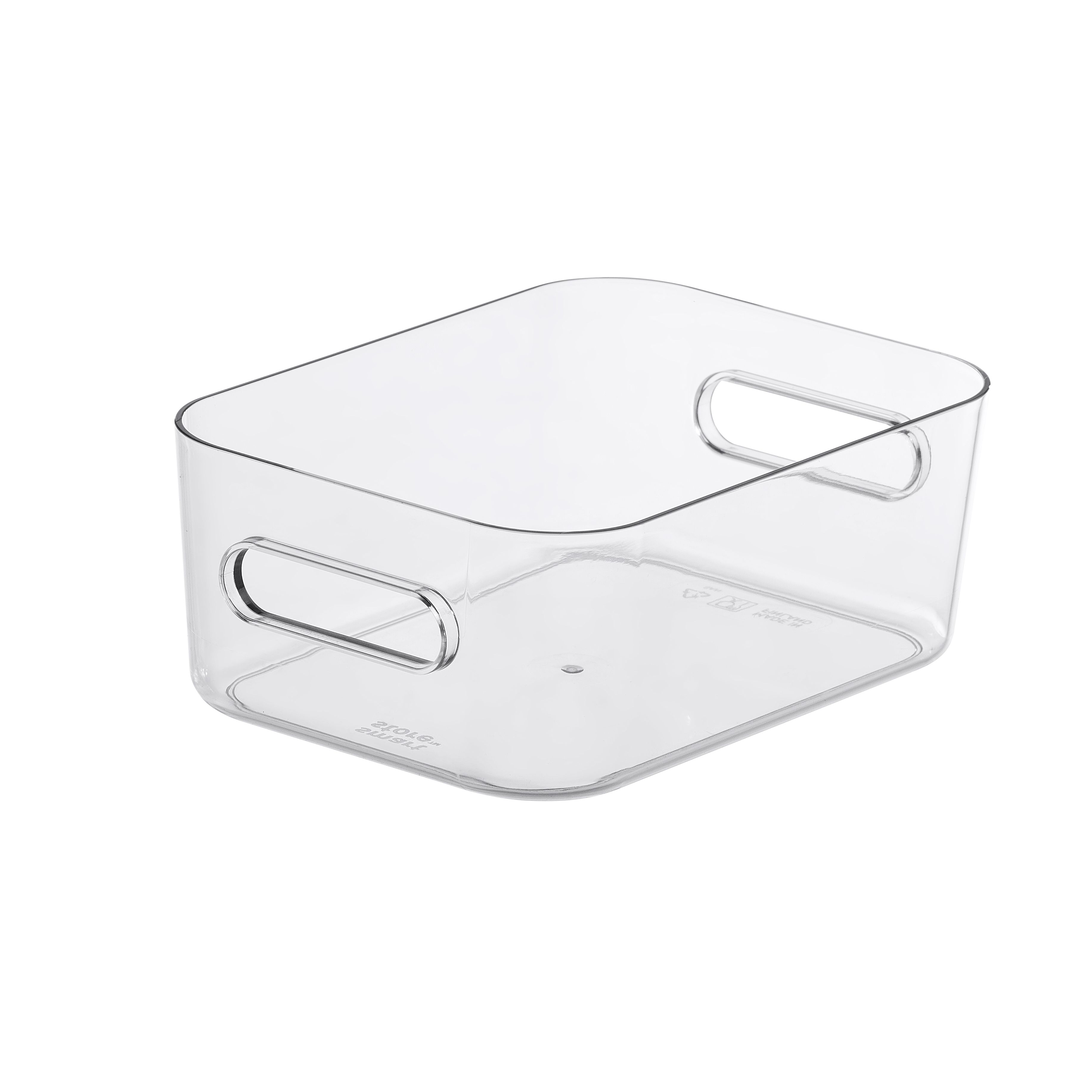 SmartStore Compact Transparent Plastic Stackable Storage crate (H)7.5cm ...
