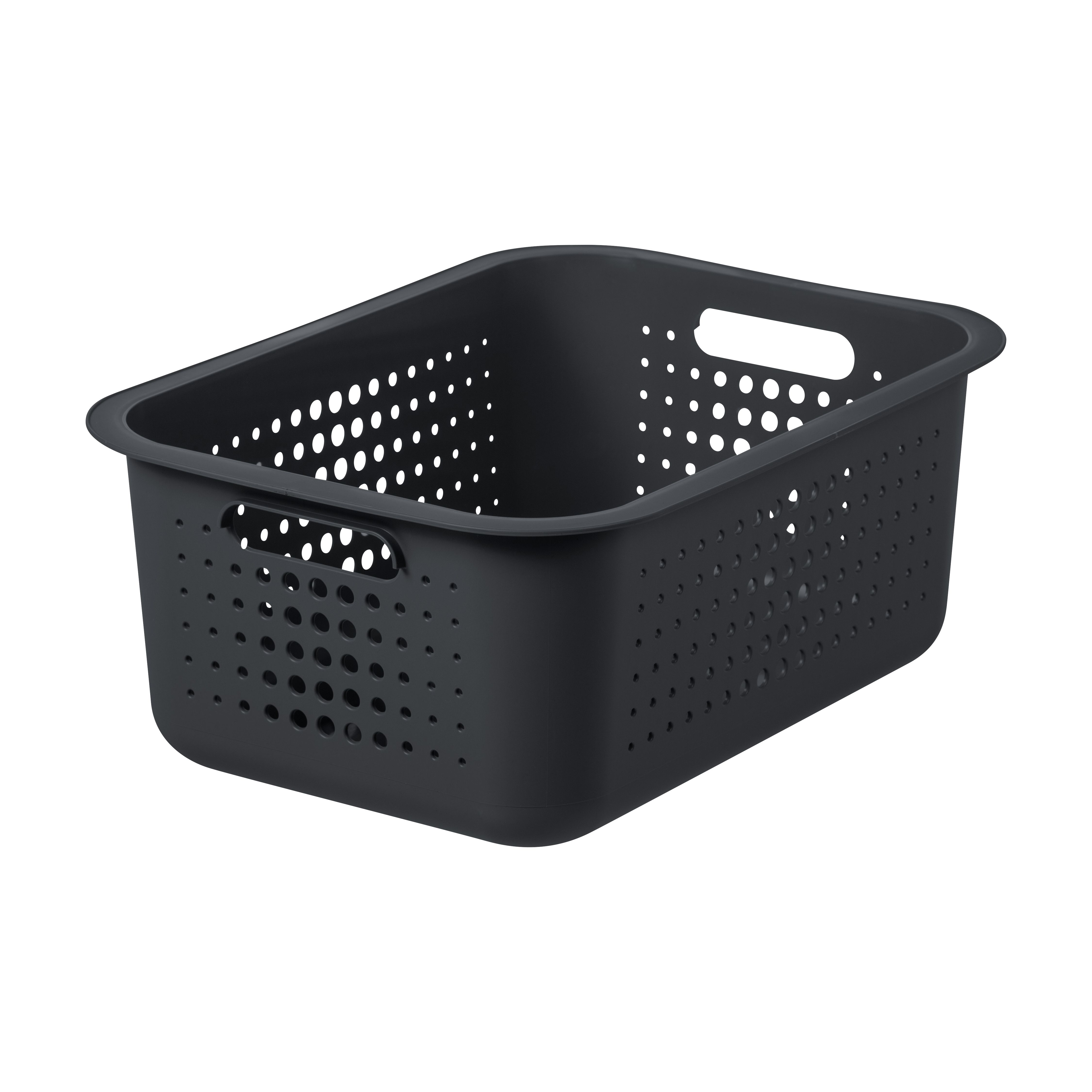 SmartStore Nordic Matt anthracite Plastic Stackable Storage basket (H ...