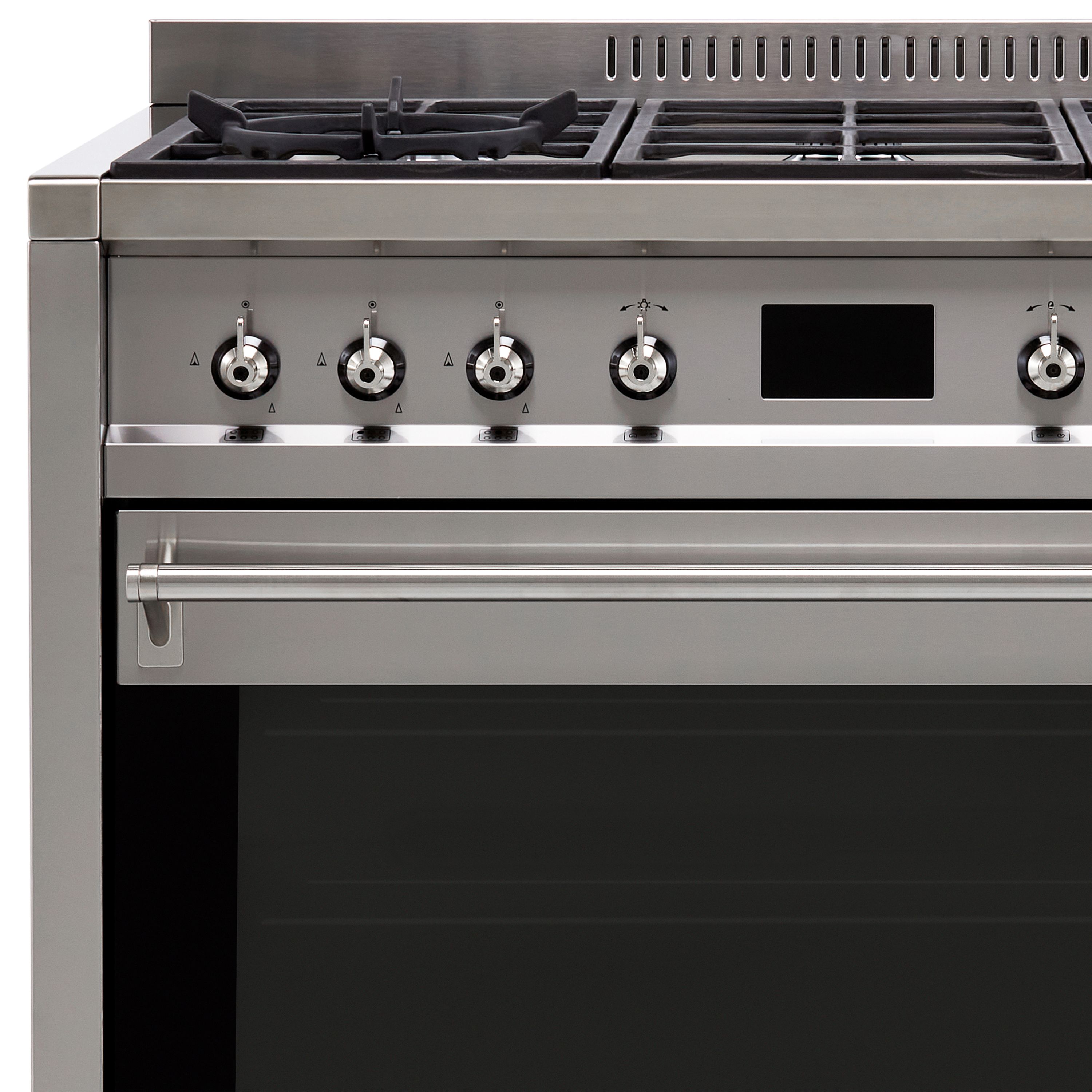 SMEG A1-9_SS FREESTANDING ELECTRIC & GAS RANGE COOKER WITH GAS HOB ...