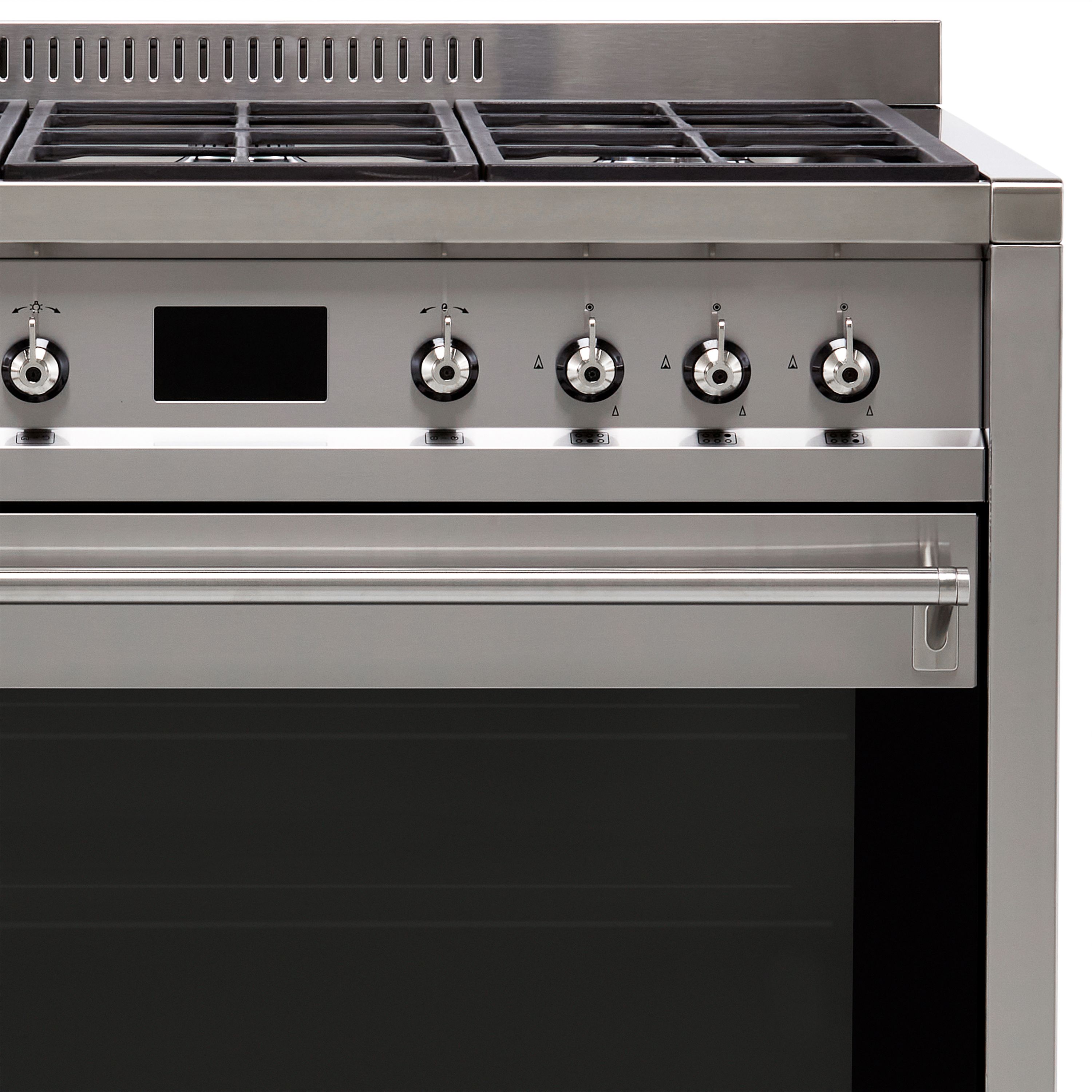 SMEG A1-9_SS FREESTANDING ELECTRIC & GAS RANGE COOKER WITH GAS HOB ...