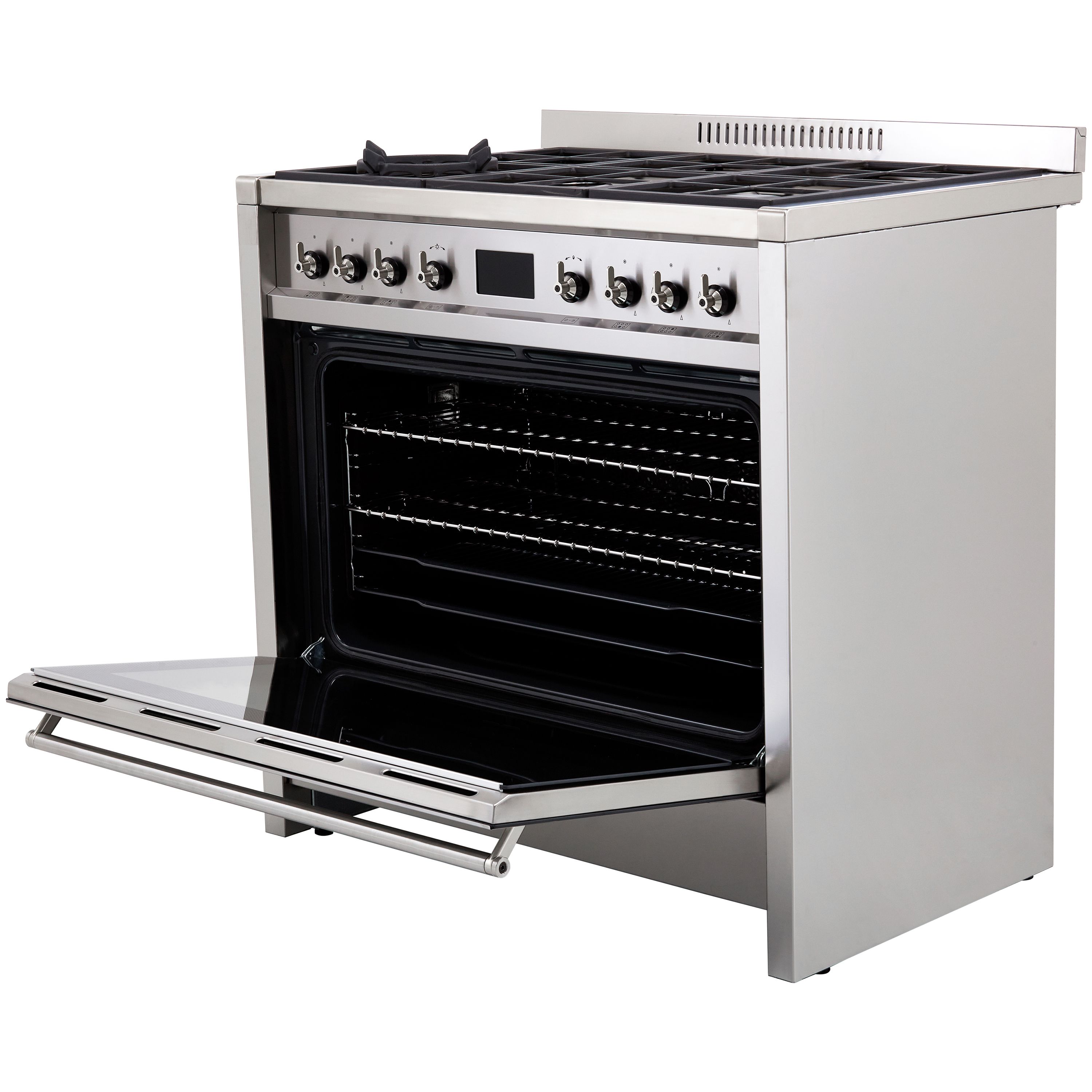 SMEG A1-9_SS FREESTANDING ELECTRIC & GAS RANGE COOKER WITH GAS HOB ...