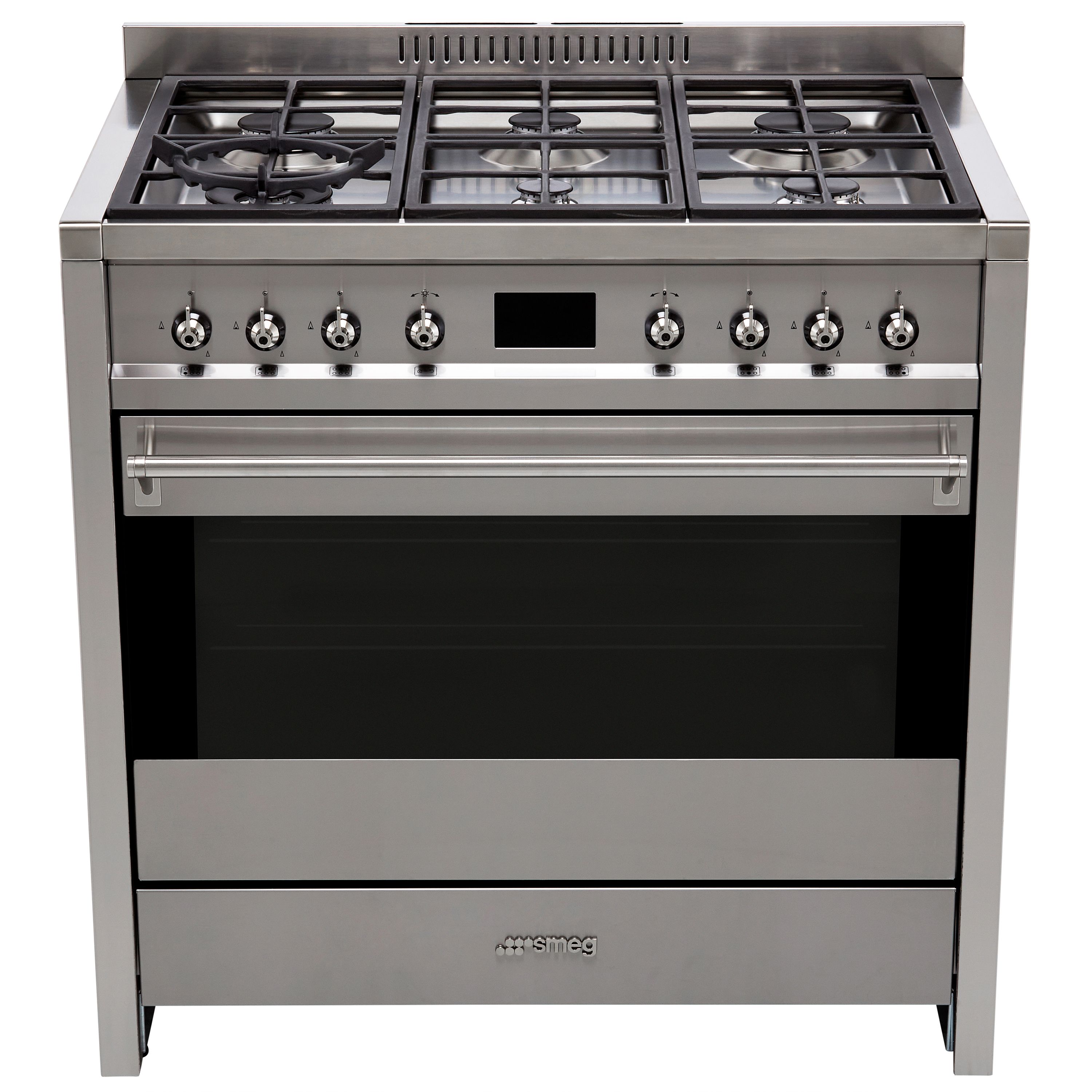 SMEG A1-9_SS FREESTANDING ELECTRIC & GAS RANGE COOKER WITH GAS HOB ...