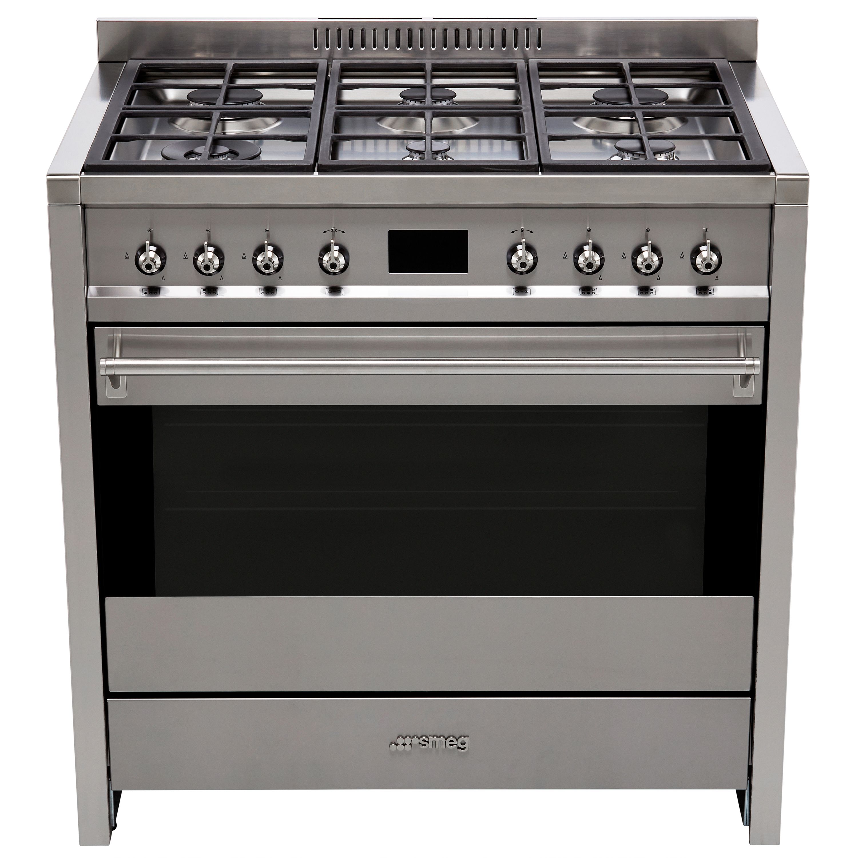 SMEG A1-9_SS FREESTANDING ELECTRIC & GAS RANGE COOKER WITH GAS HOB ...
