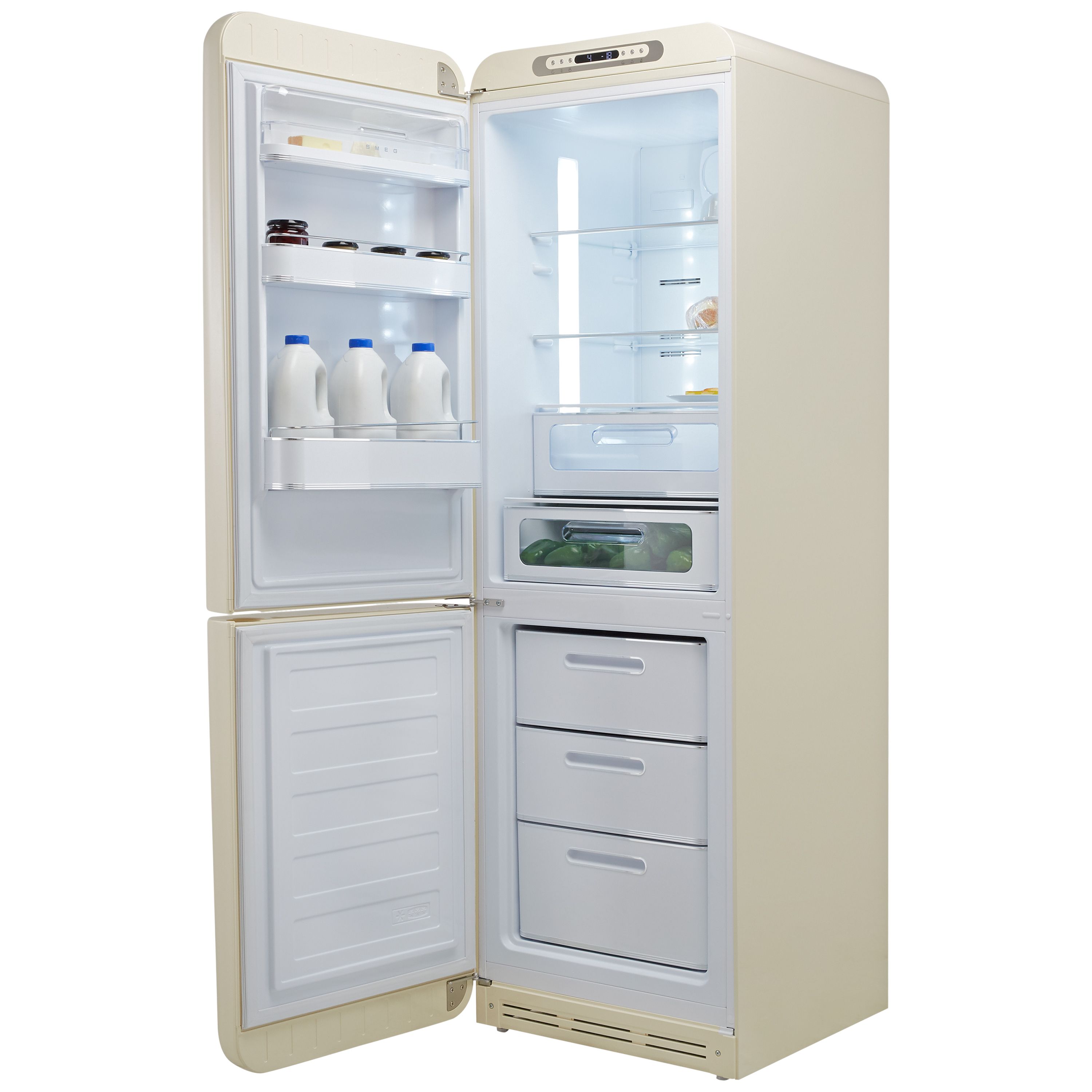 Smeg FAB32LCR5UK CR 60 40 Freestanding Frost free Fridge freezer Cream