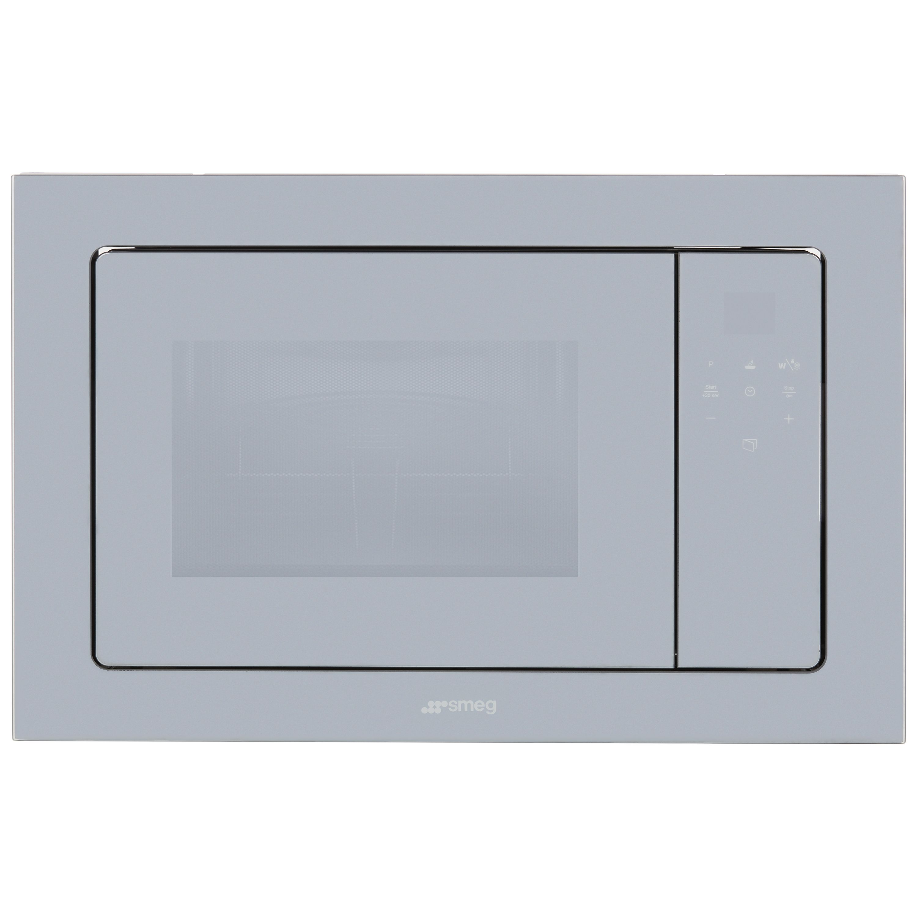SMEG FMI120S2_SG BUILT-IN MICROWAVE WITH GRILL - SILVER GLASS