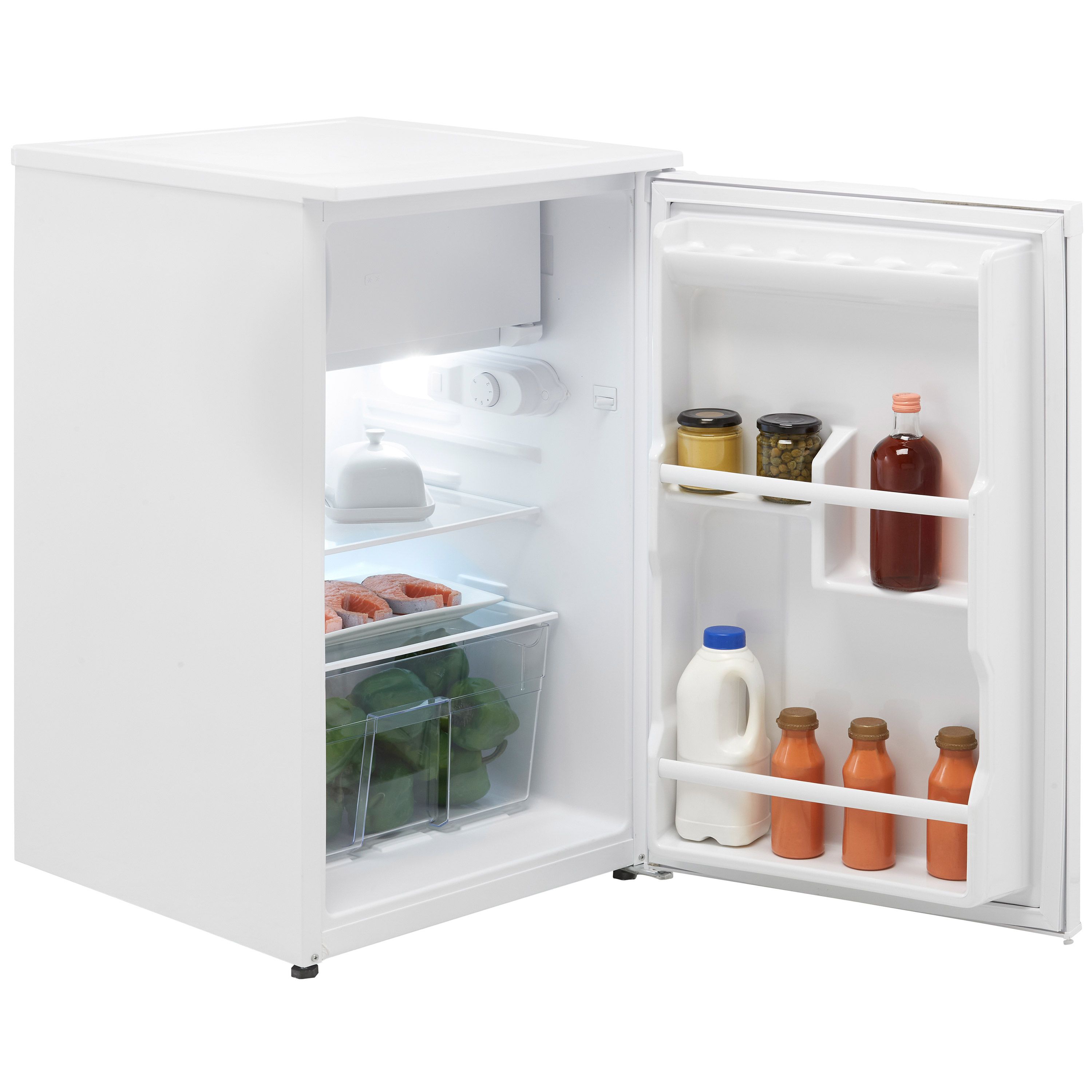 Smeg Freestanding With ice box Fridge - White