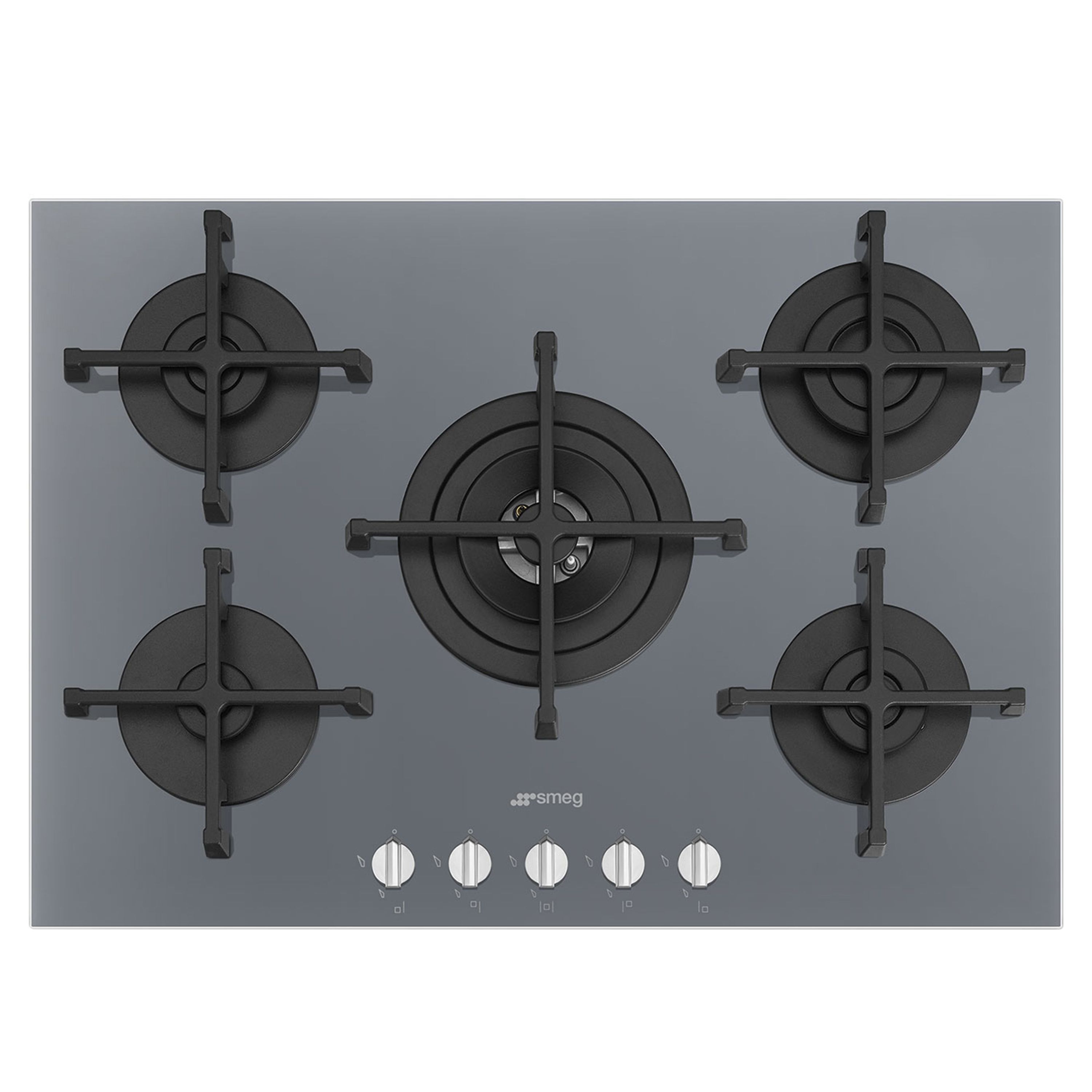Smeg PV275S 72cm Gas Hob - Stainless steel | DIY at B&Q