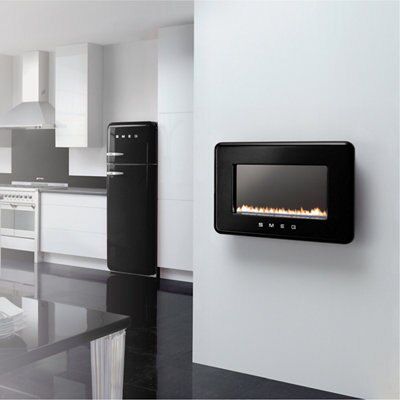 Smeg Retro Black Gas Fire