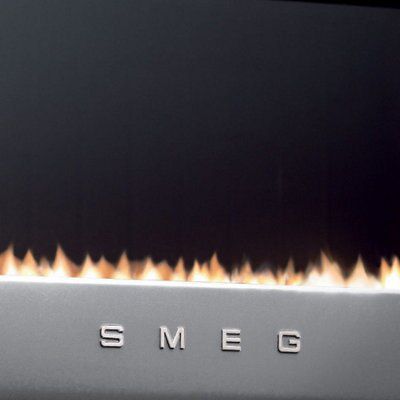Smeg Retro Black Gas Fire | DIY at B&Q