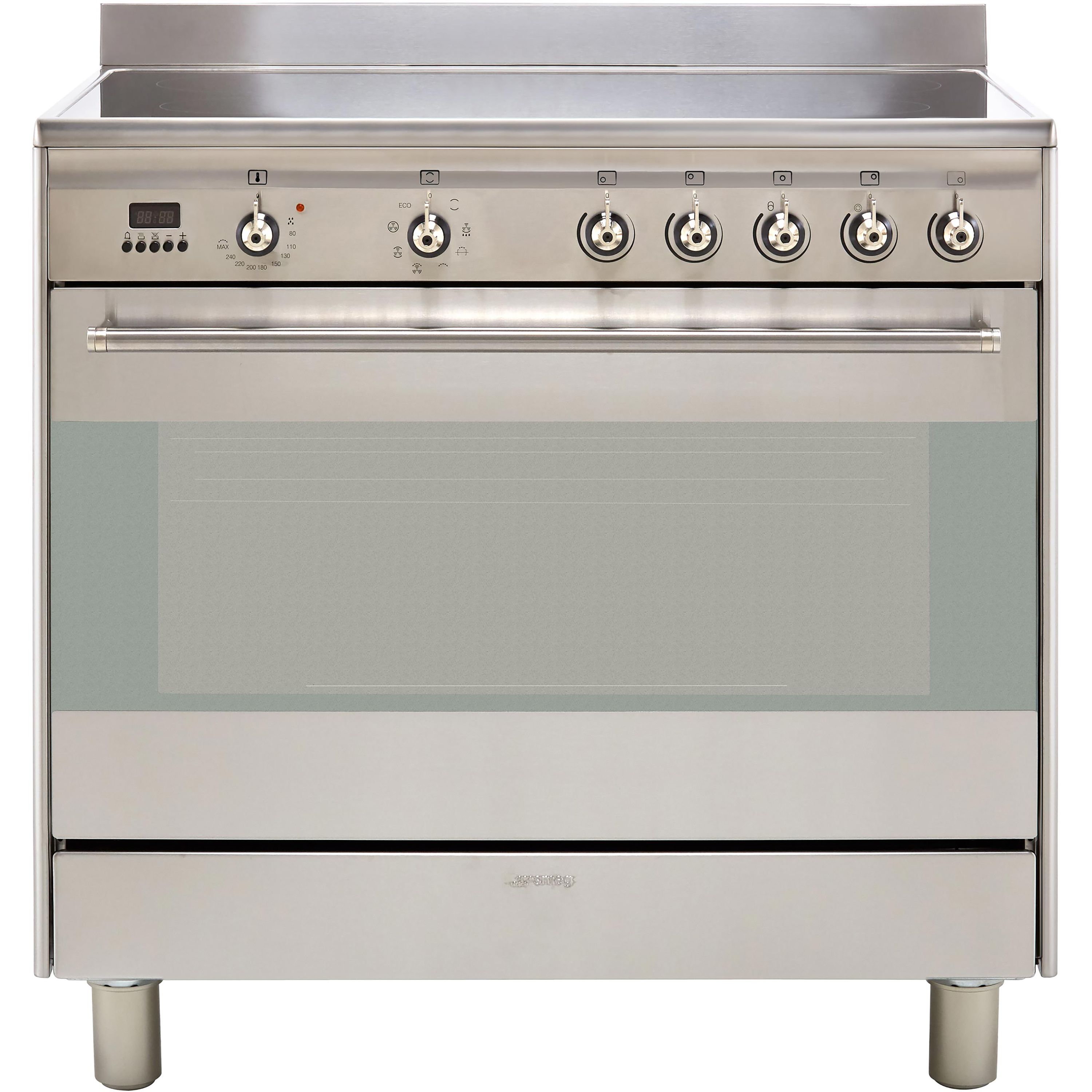 Smeg SUK91CMX9_SS Freestanding Electric Range cooker with Ceramic Hob ...