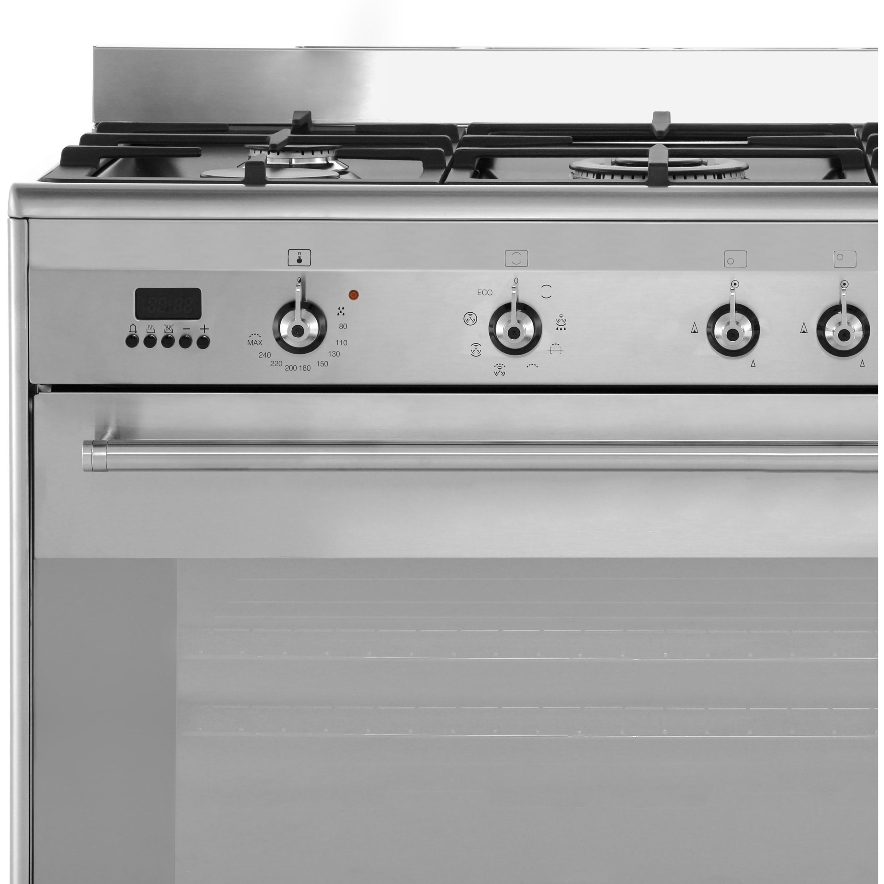 Smeg SUK91MFX9_SS Freestanding Electric & gas Range cooker with Gas Hob ...