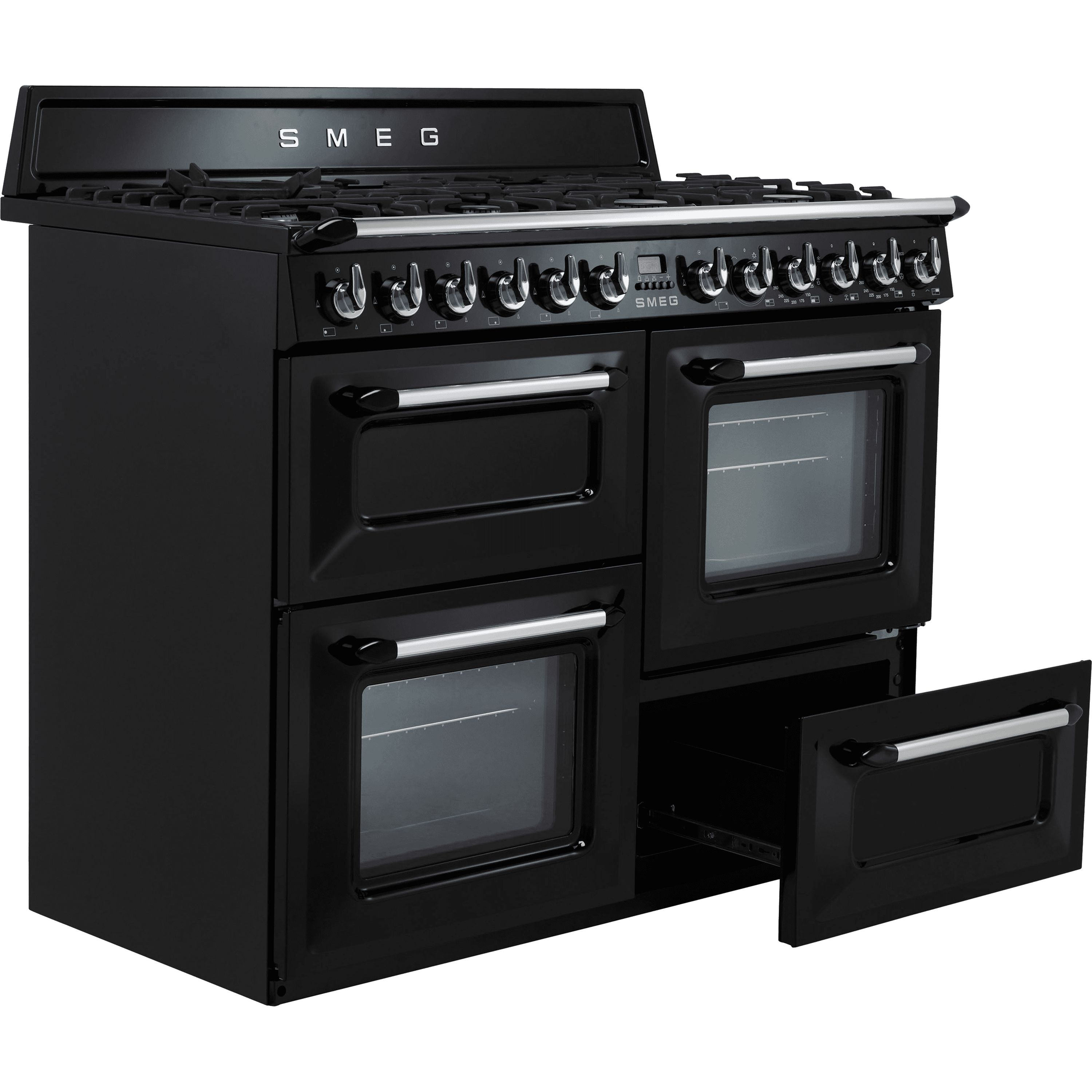 Smeg TR4110BL1 Freestanding Electric & gas Range cooker with Gas Hob ...