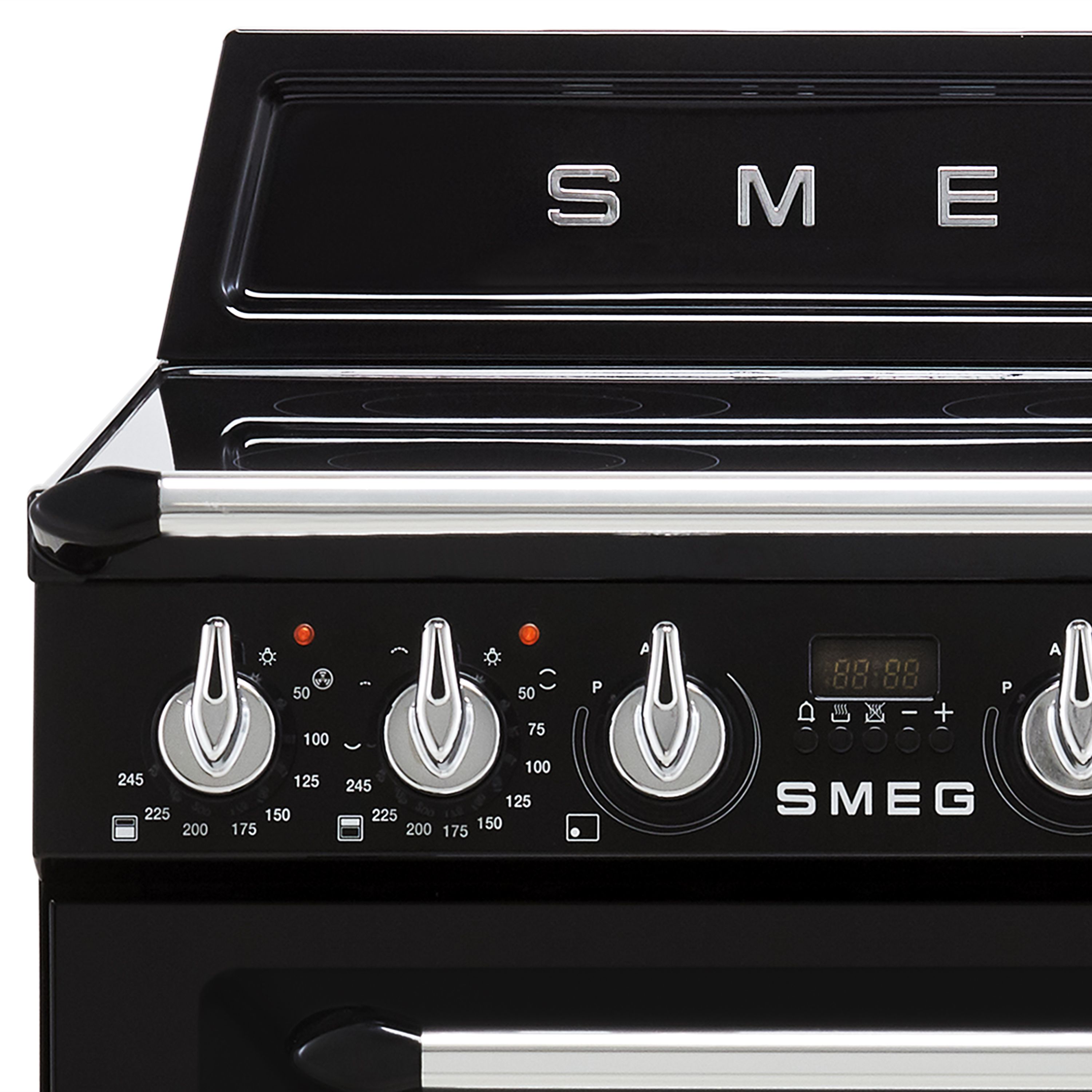 Smeg TR62IBL 60cm Double Electric & gas Cooker with Induction Hob ...
