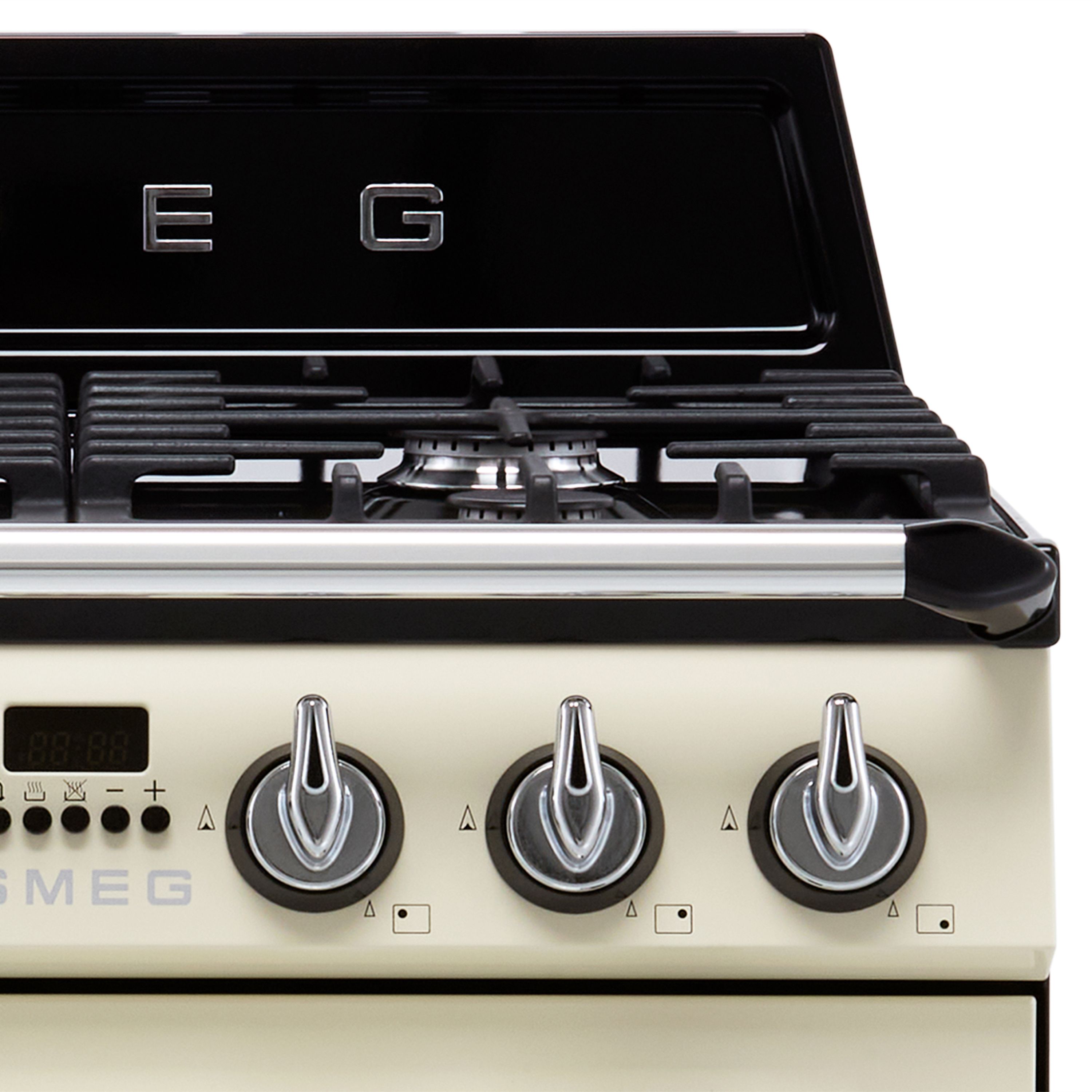 Smeg victoria-TR62P 60cm Double Electric & gas Cooker with Gas Hob - Cream