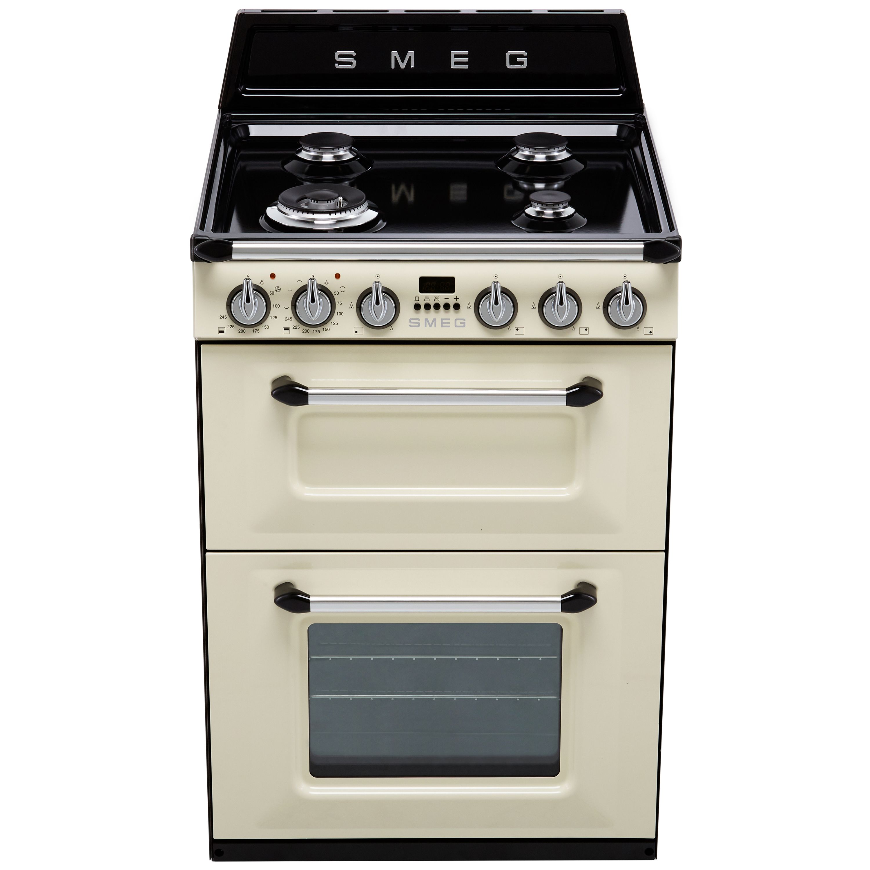 Smeg victoria-TR62P 60cm Double Electric & gas Cooker with Gas Hob - Cream