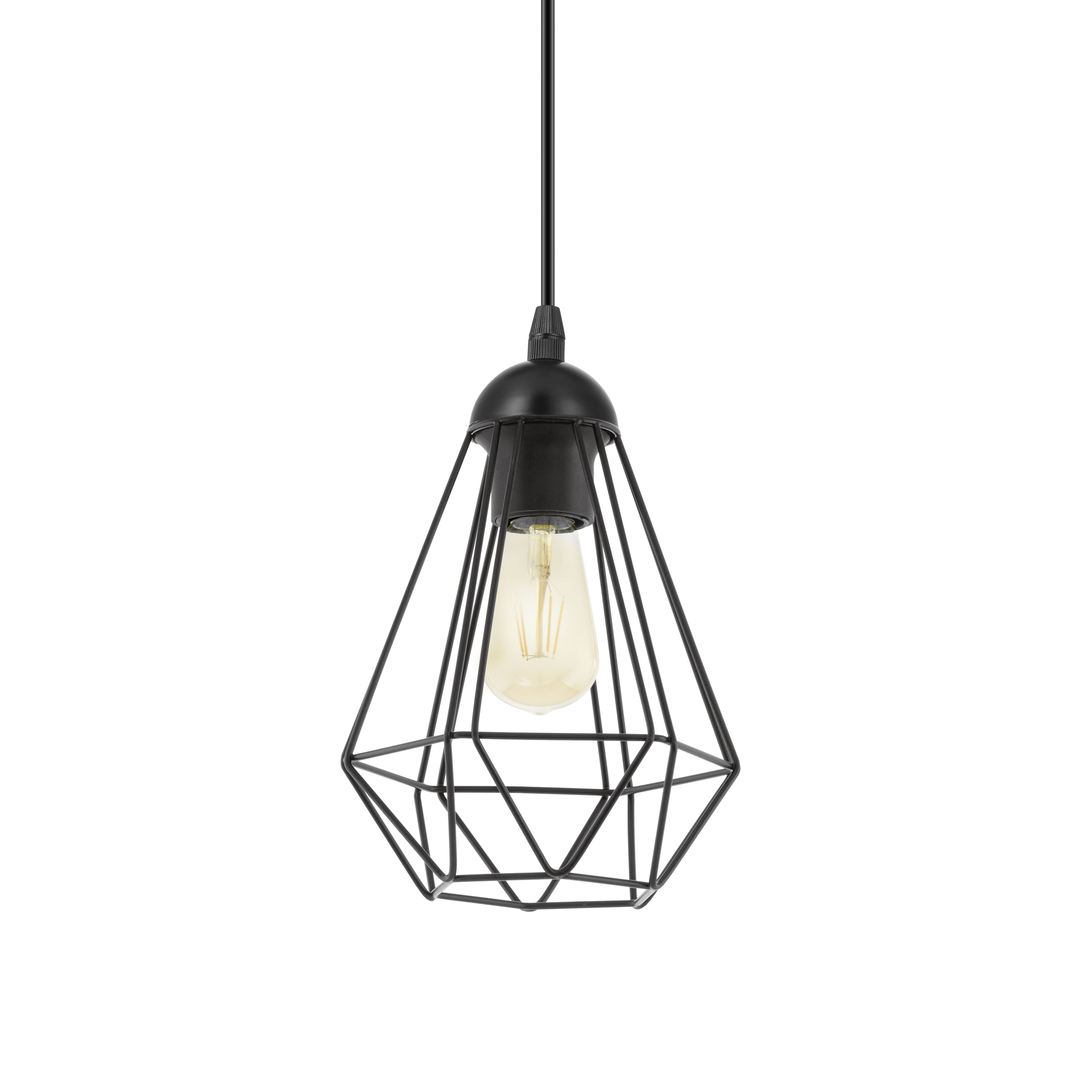 Smertrio Matt Black 3 Lamp Pendant ceiling light, (Dia)790mm | DIY at B&Q