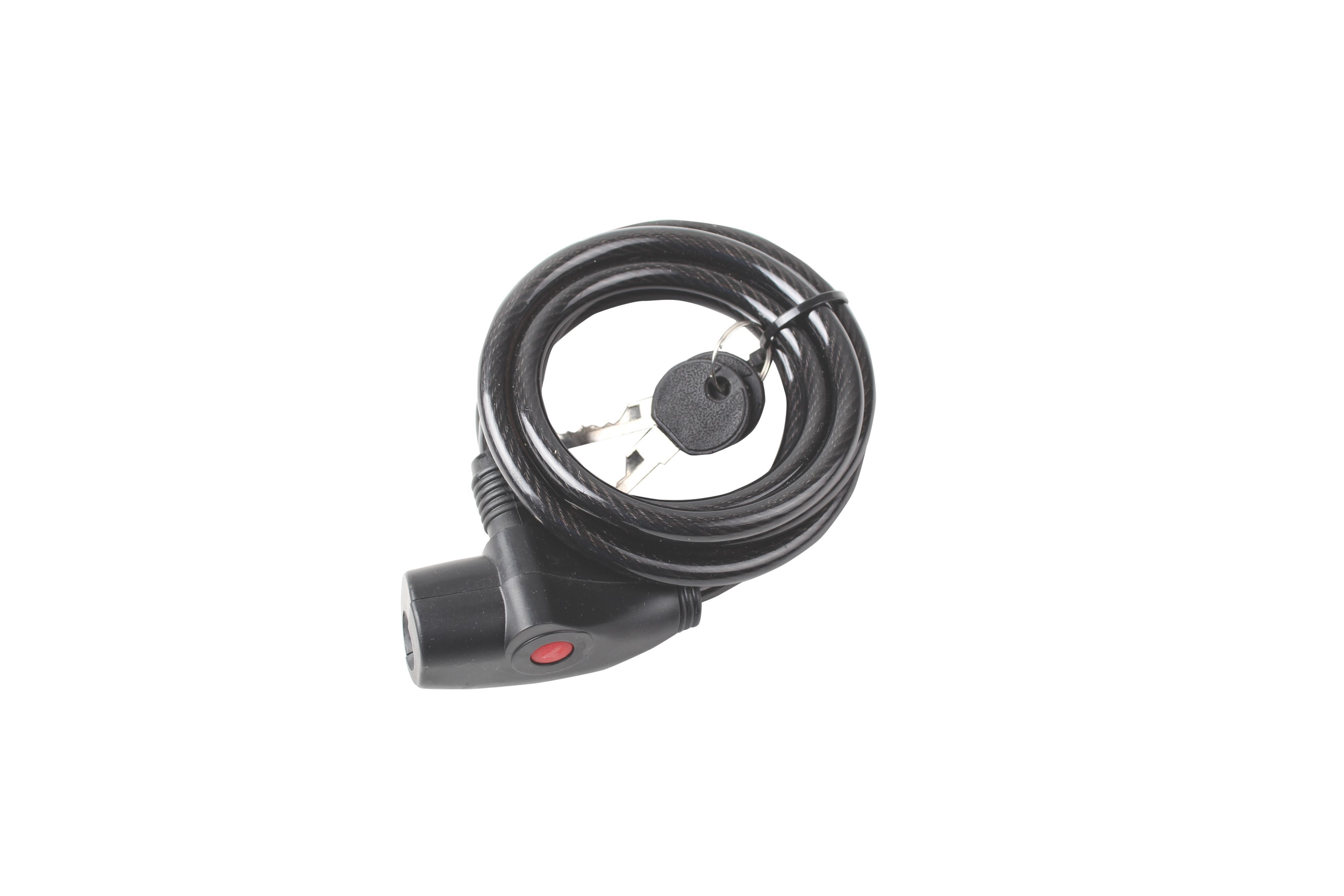 Smith & Locke Black Steel Cable lock (L)1.8m | DIY at B&Q