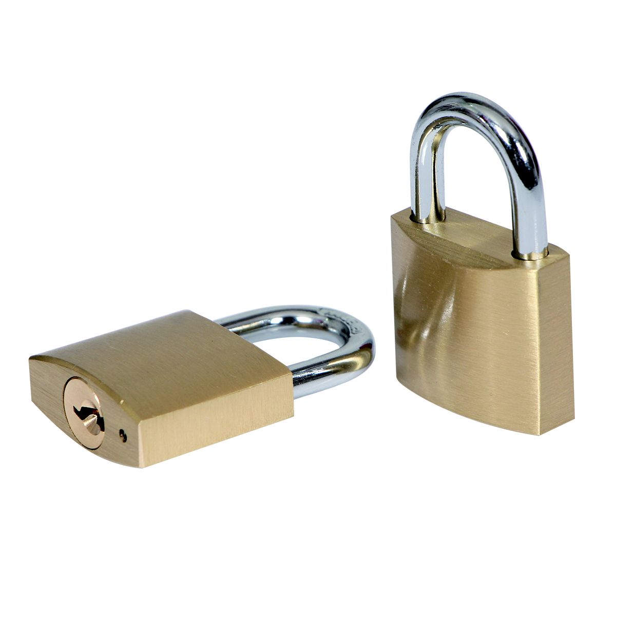 Smith & Locke Brass Open shackle Padlock (W)30mm, Pack of 2 | DIY at B&Q