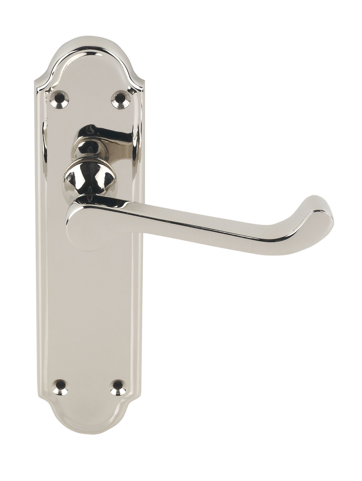 Smith & Locke Sherborne Polished Chrome effect Zinc alloy Latch Door ...