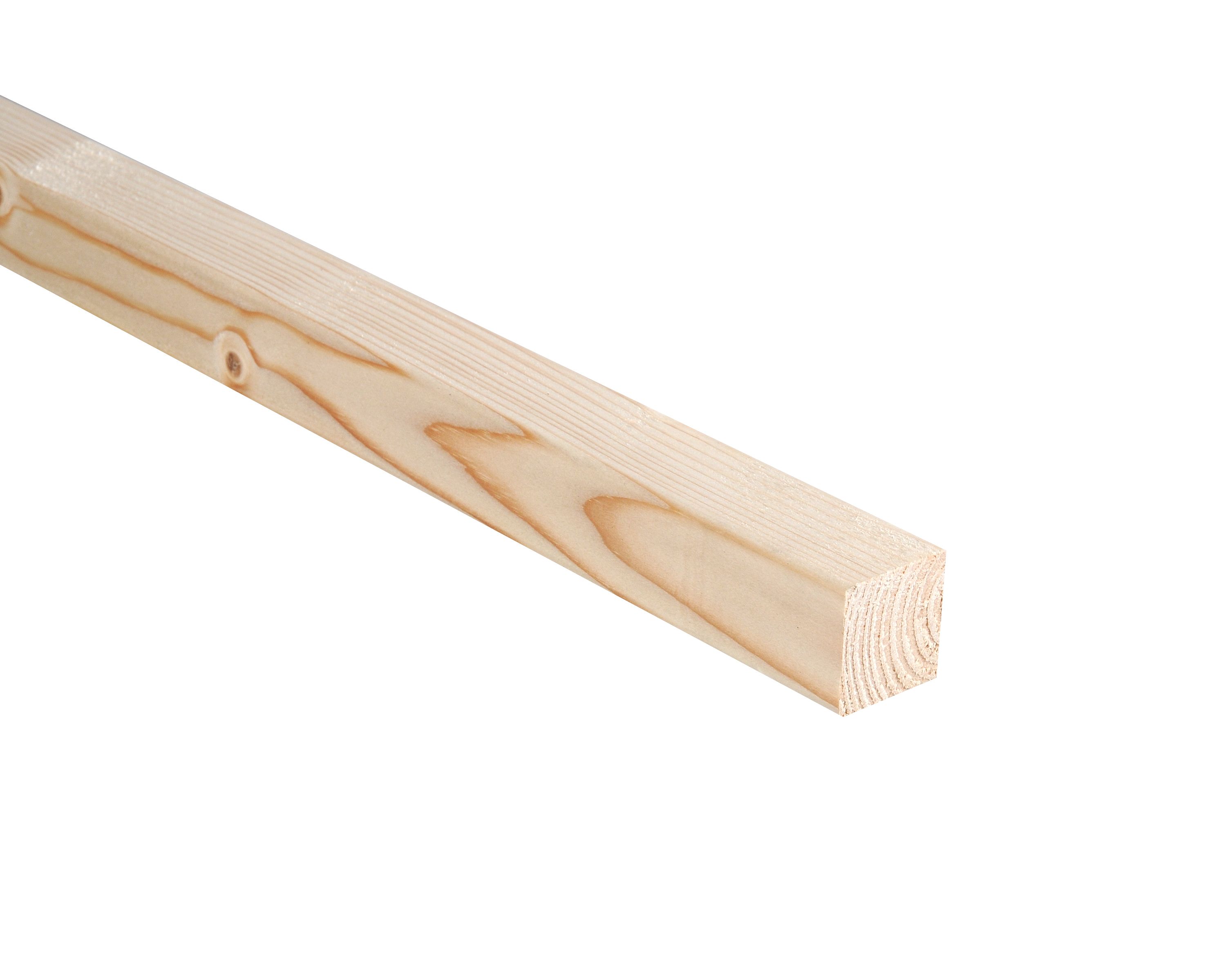 Smooth Planed Square edge Stick timber (L)2.4m (W)44mm (T)27mm, Pack of ...