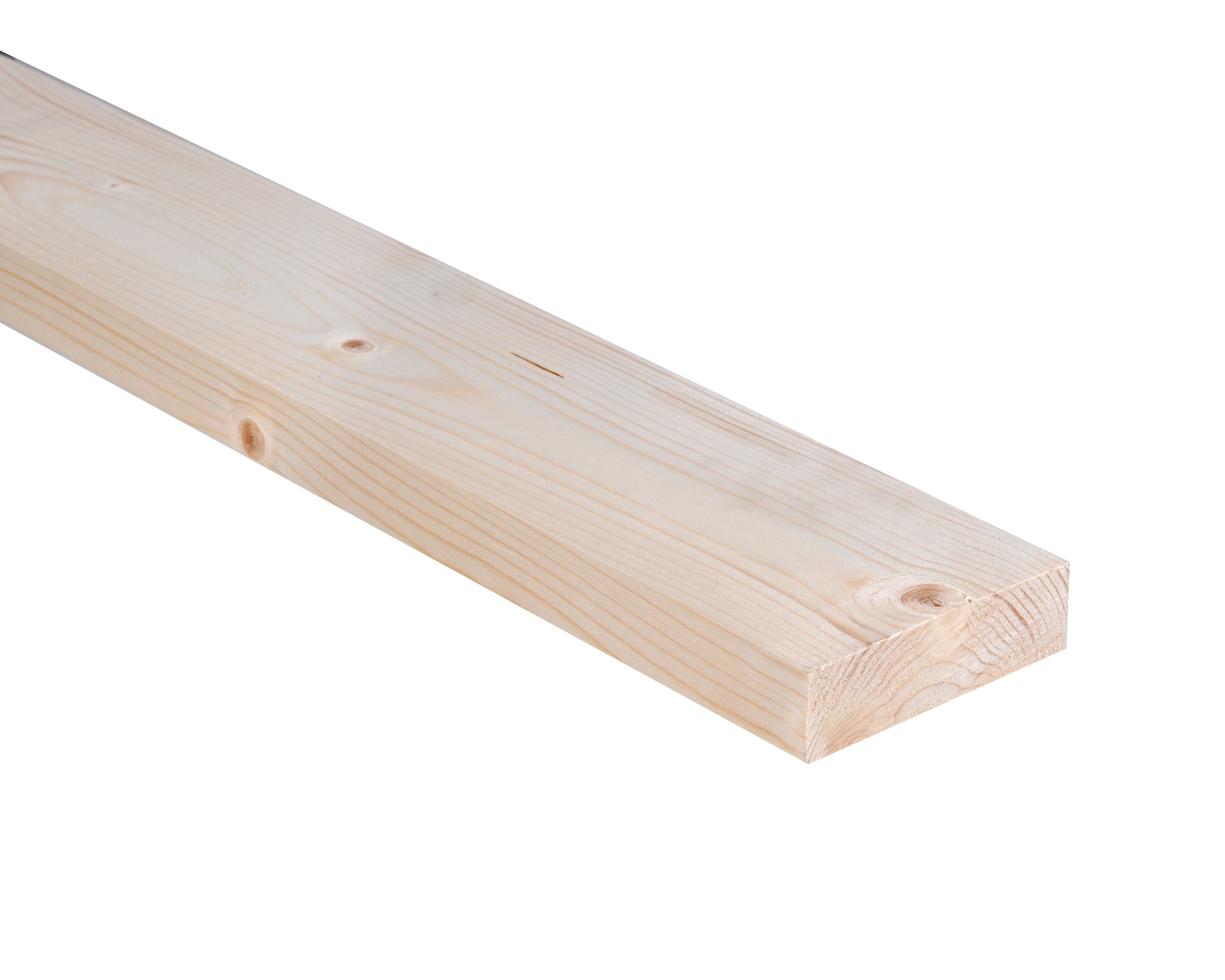 Smooth Planed Whitewood spruce Stick timber (L)2.4m (W)94mm (T)27mm ...