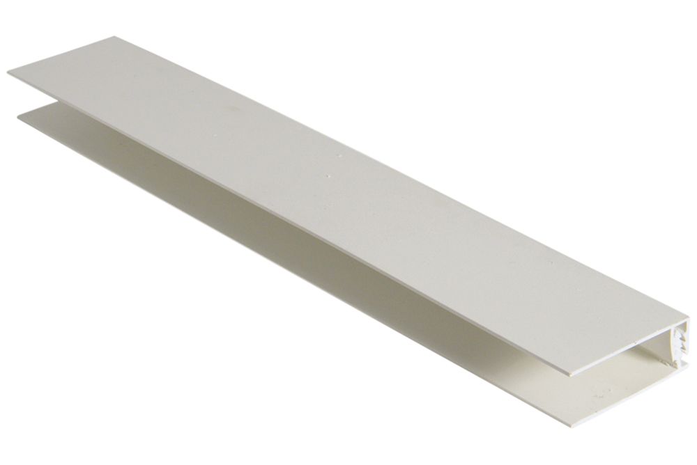 Smooth White PVC Edge trim, (L)4m (W)100mm (T)9mm | DIY at B&Q