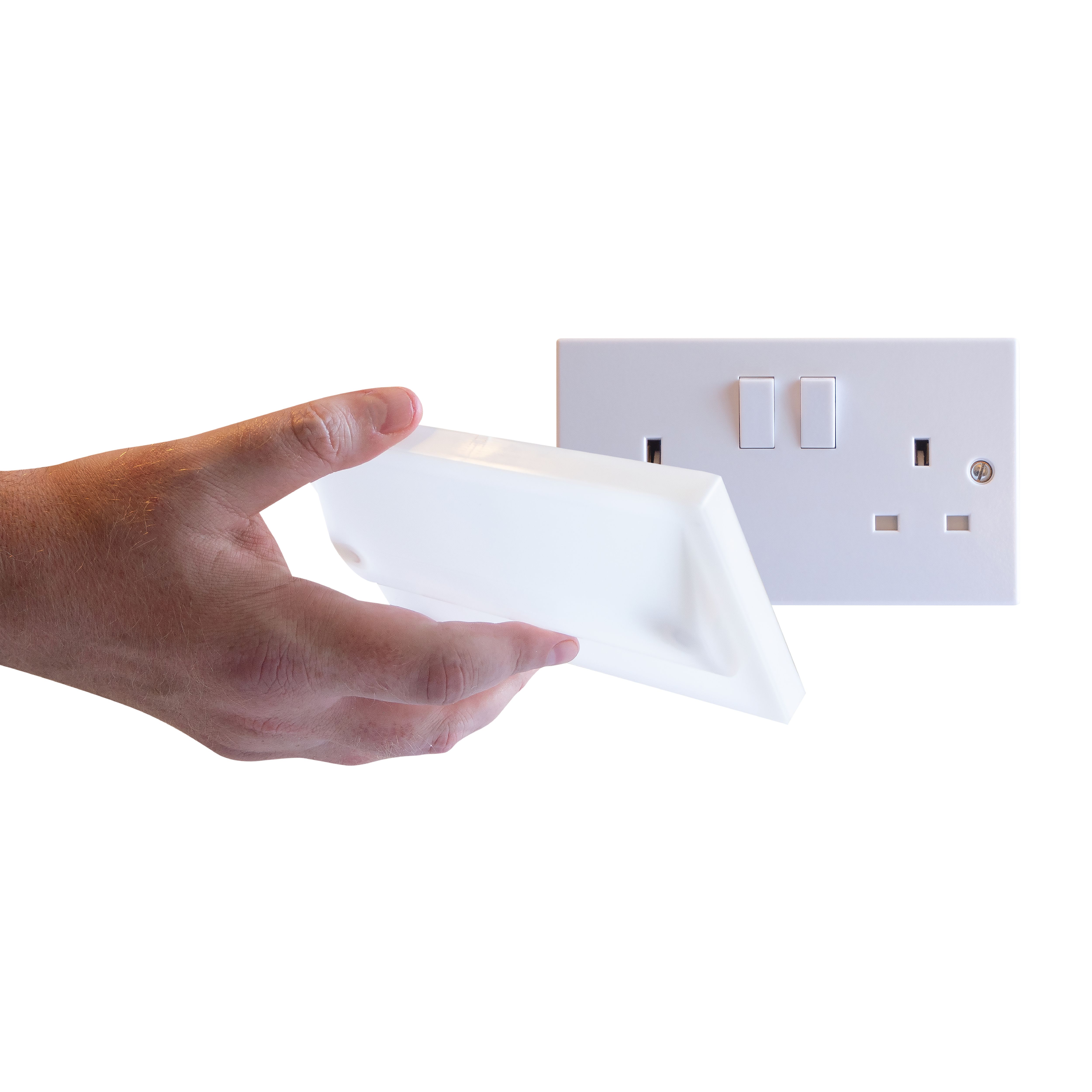 Socket Saver Reusable Polypropylene Plug socket cover, Pack of 2