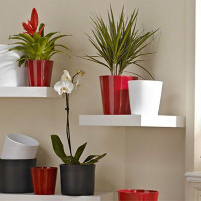 Soendgen Keramik Mali Red Ceramic Plant pot (Dia) 35cm