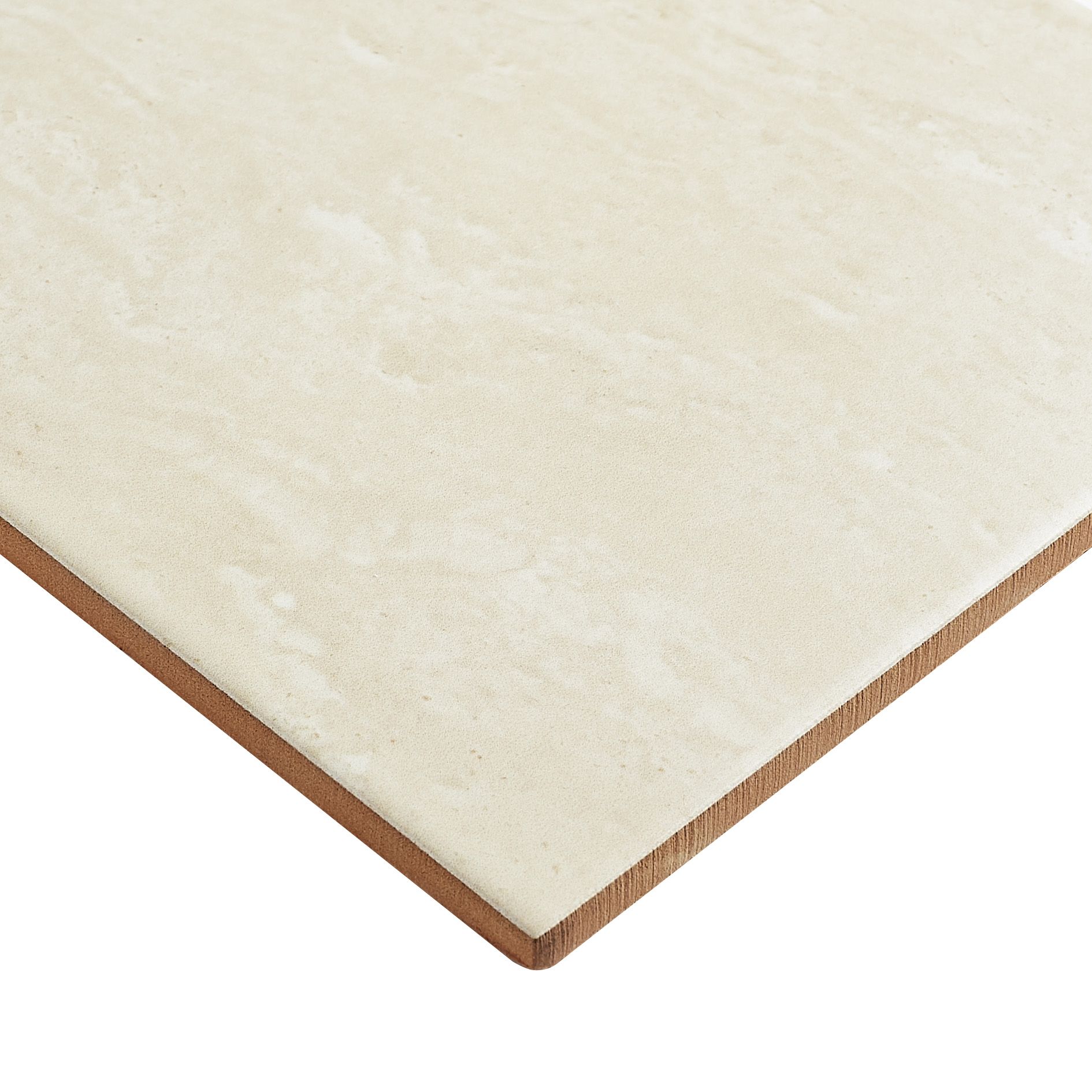 Soft travertine Beige Matt Stone effect Ceramic Wall Tile Sample