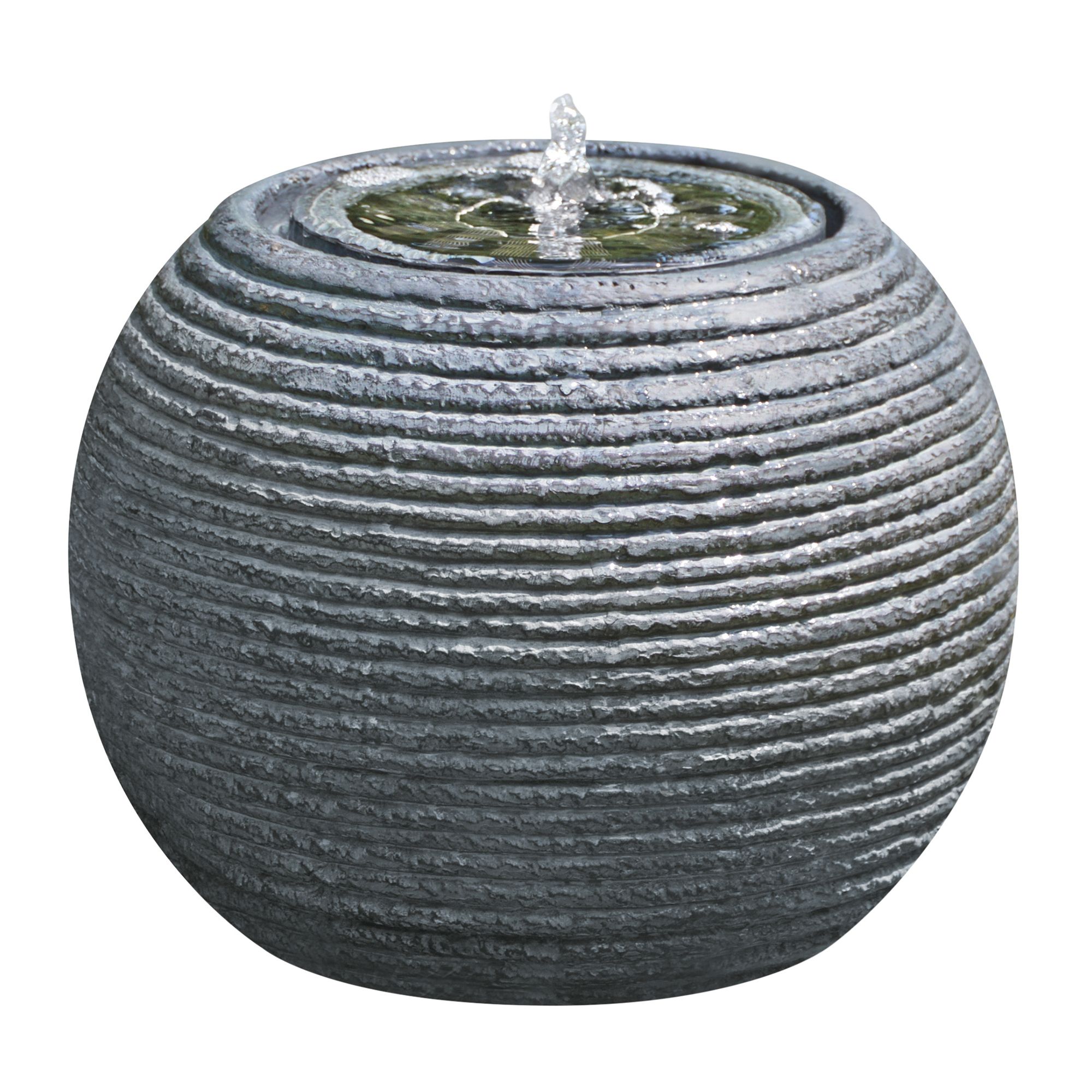 Solar-powered Spherical Water feature (H)30cm | DIY at B&Q