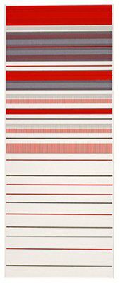 Solaris Red Striped Ceramic Tile, Pack of 10, (L)500mm (W)200mm | DIY ...