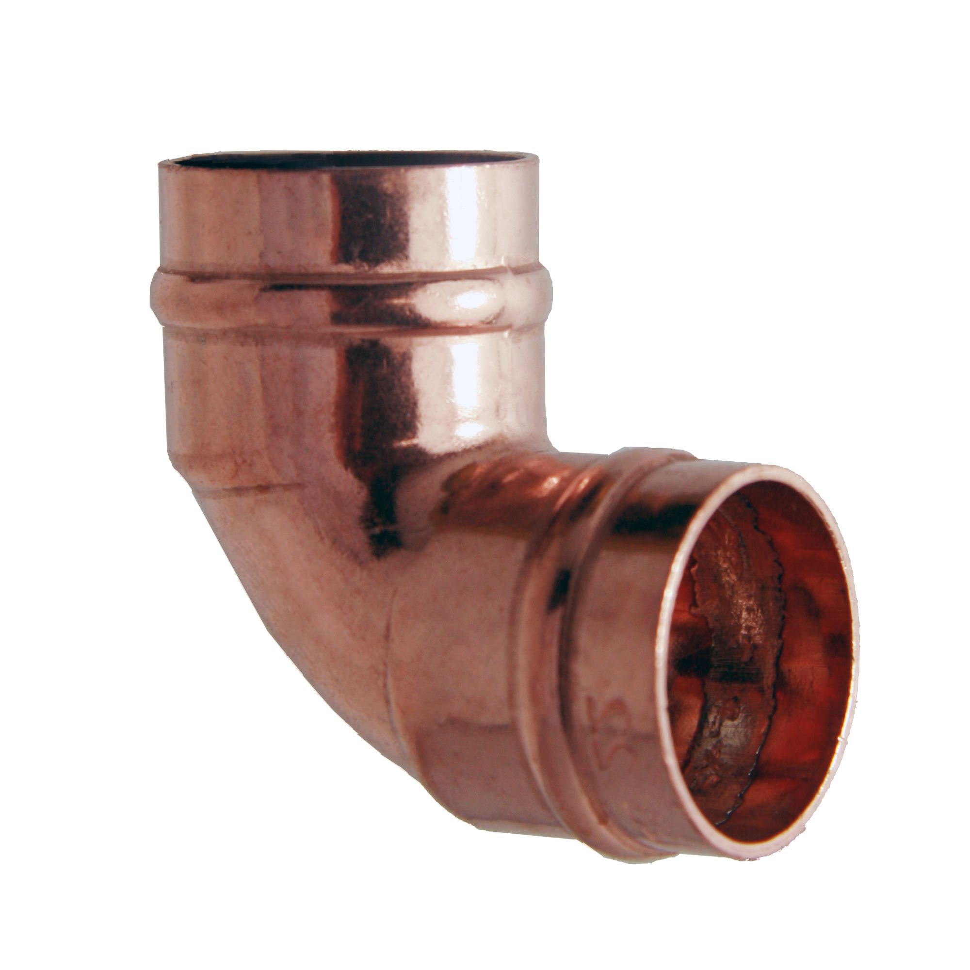 Solder ring 90° Pipe elbow (Dia)22mm, Pack of 10