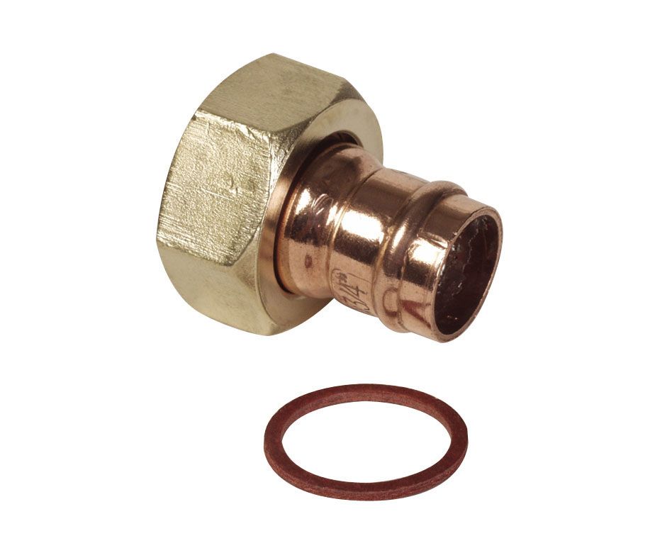Solder ring Tap connector 15mm x ½" Pack of 2 | DIY at B&Q