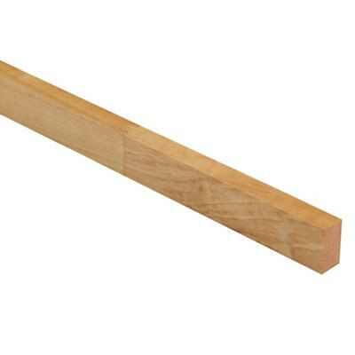 Solid birch Upstand (L)3000mm