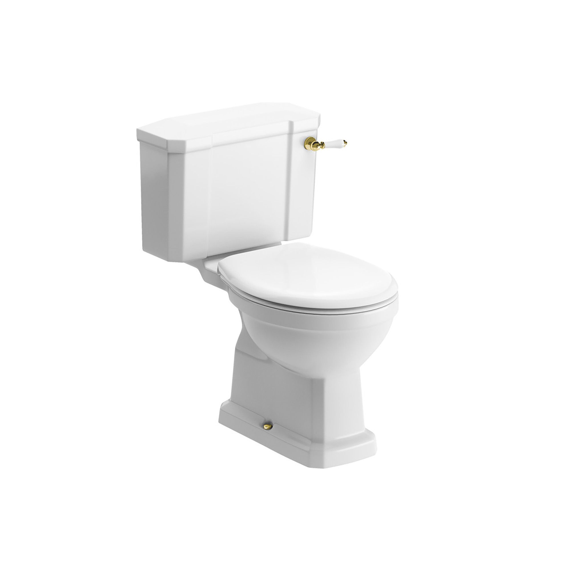 Somerton White Open back Toilet set with Soft close seat & Close ...