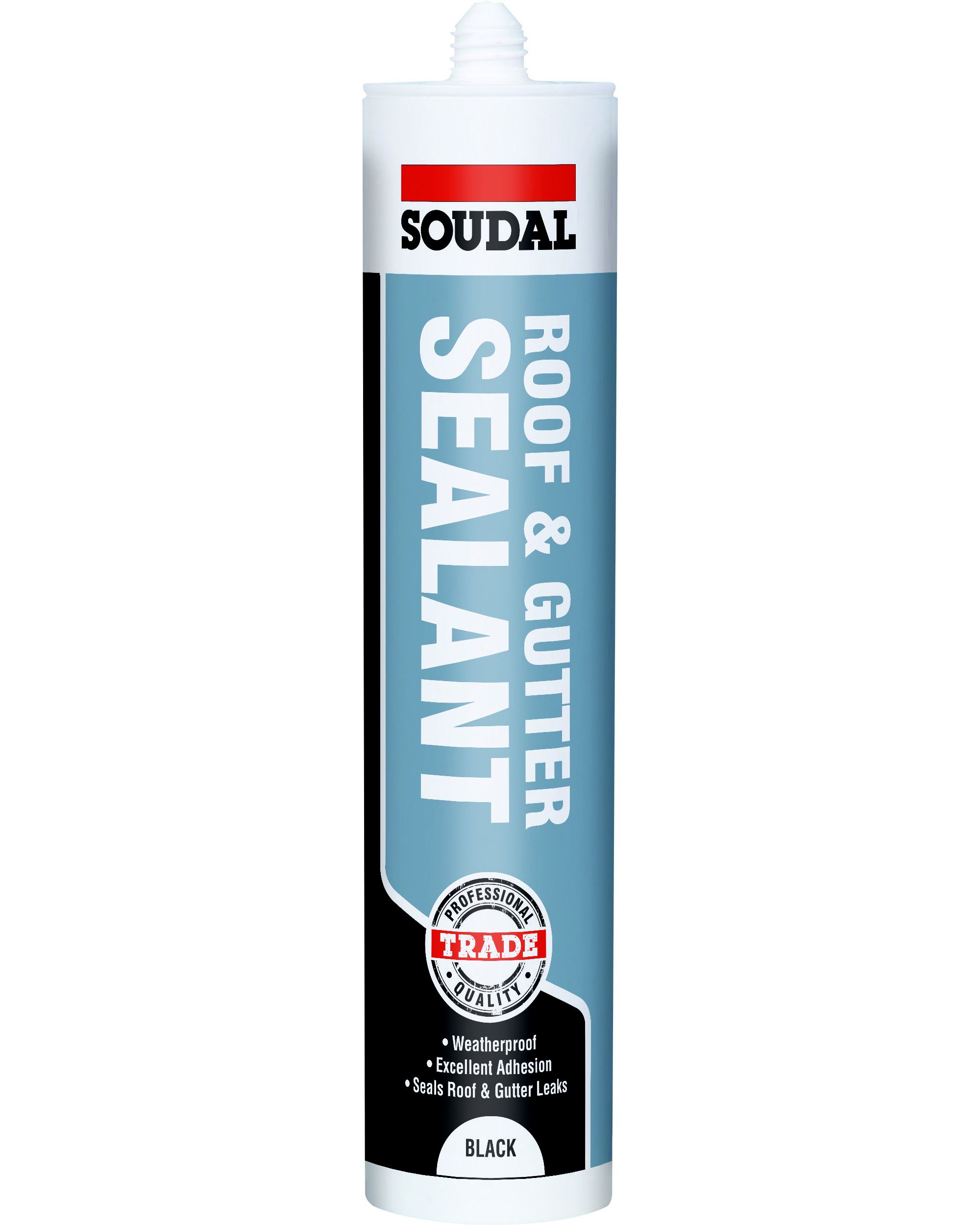 Soudal Black Roof & gutter Bituminous mastic, 290ml | DIY at B&Q