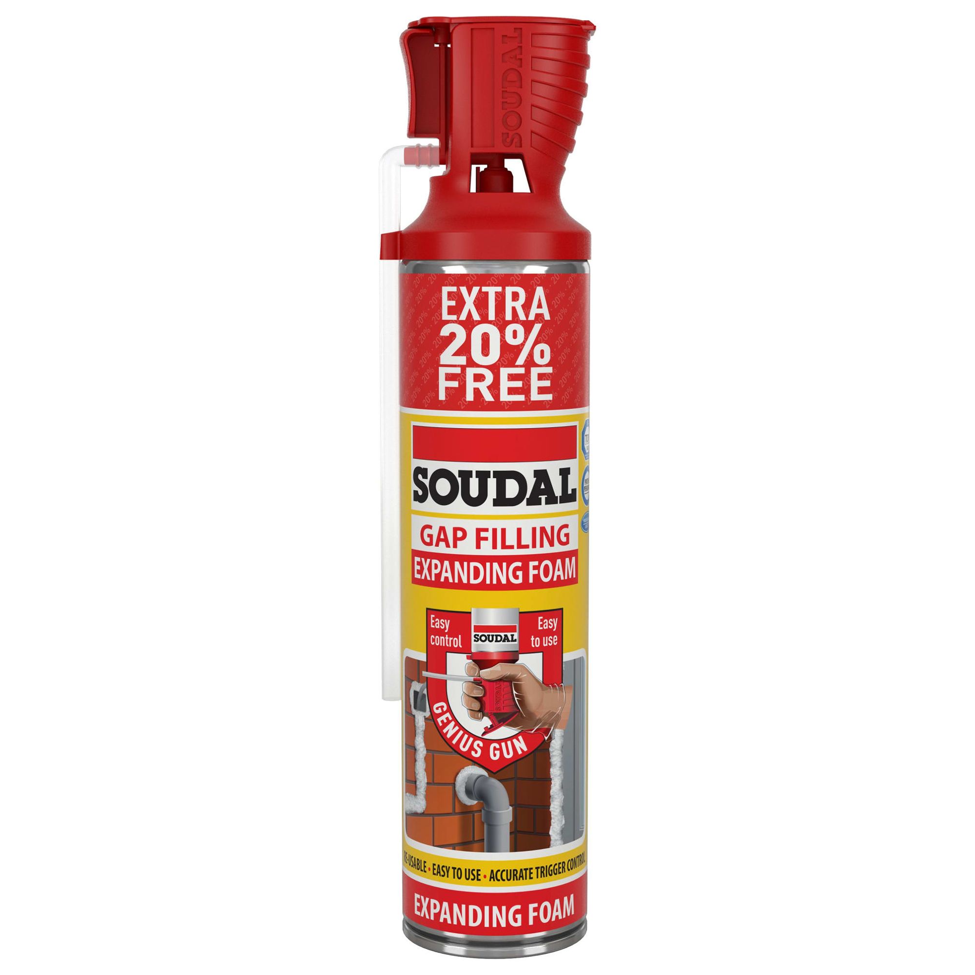Soudal Hand-held Gap filling Expanding foam 600ml | DIY at B&Q