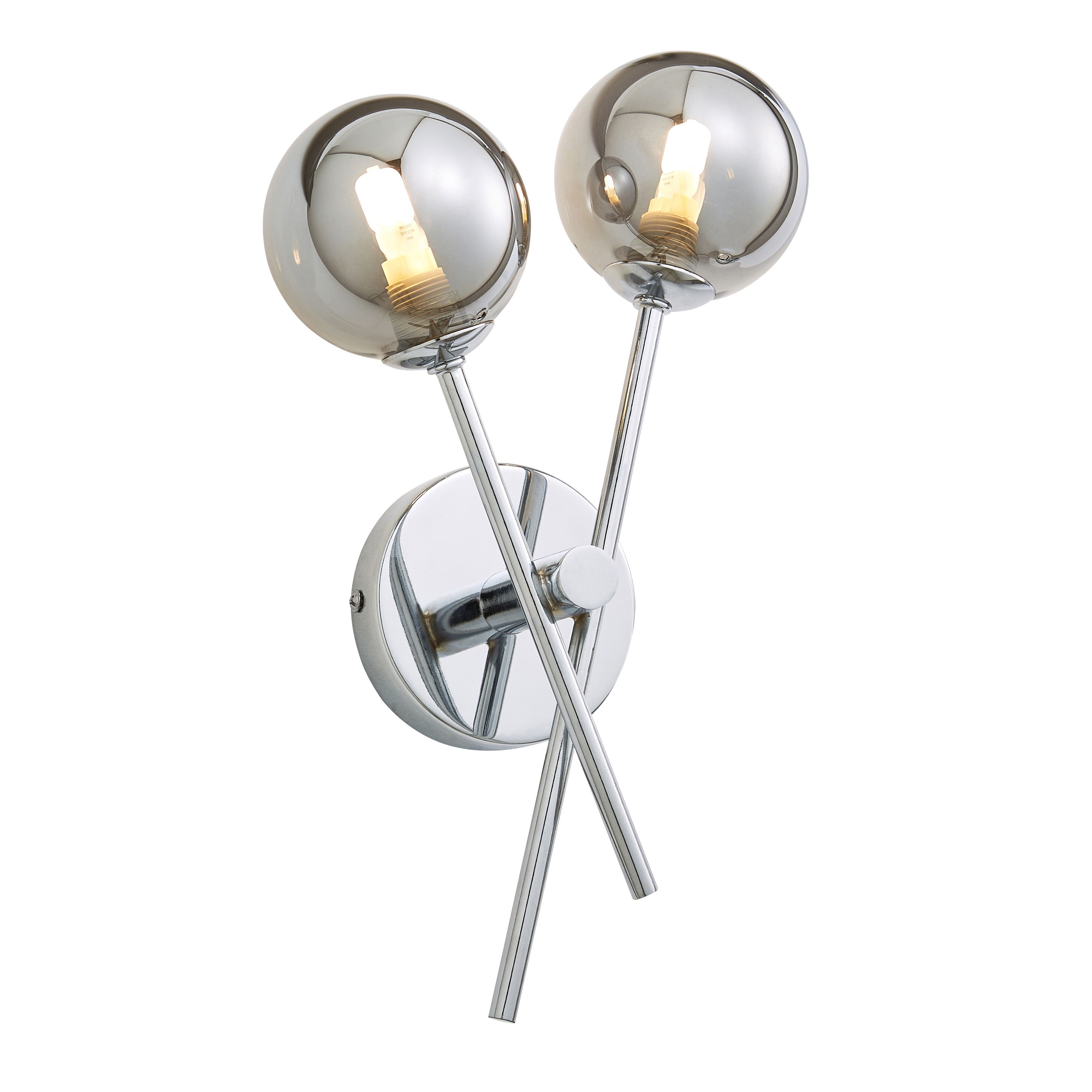 Spa Avalon Gloss Chrome Wired LED Wall light