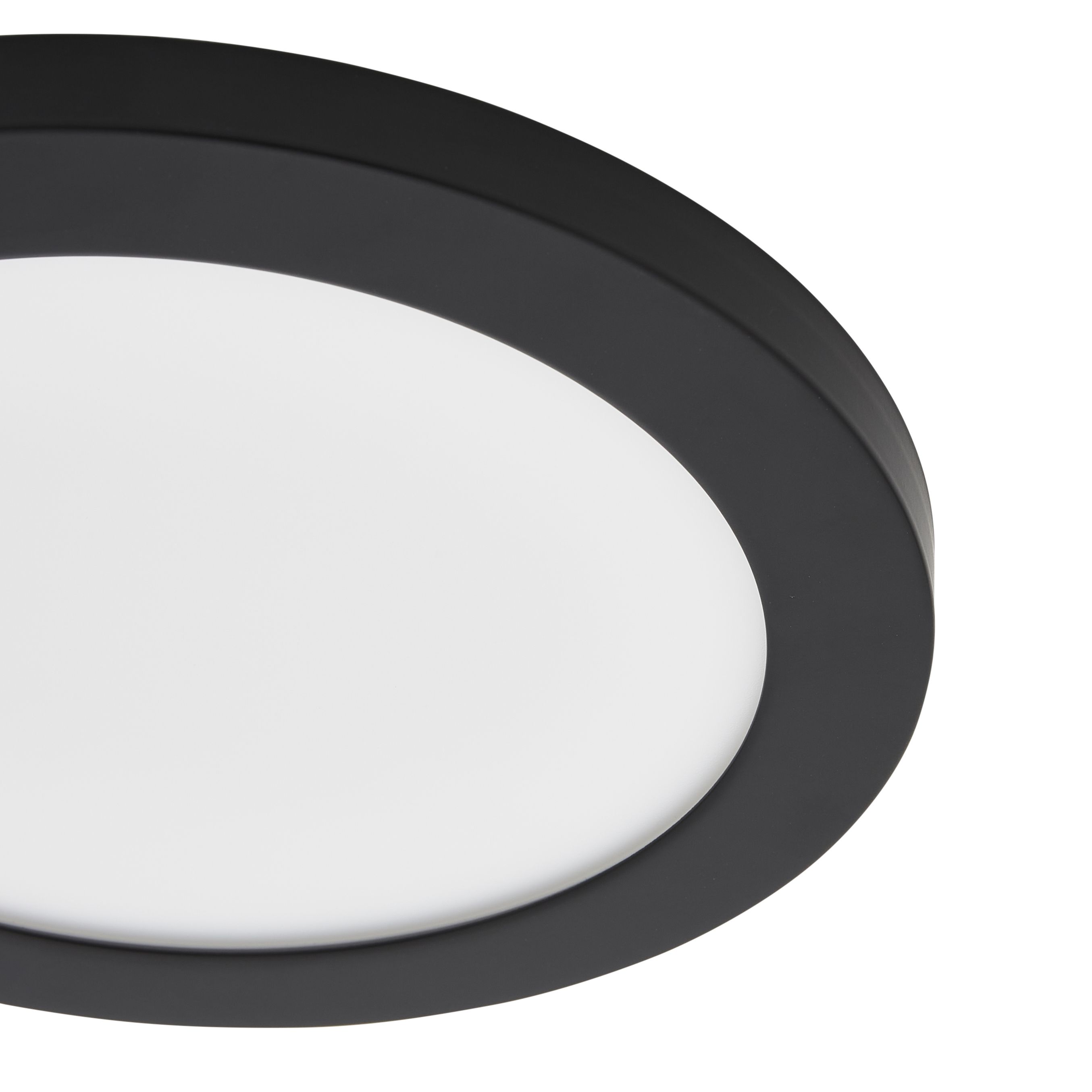 Spa Cloud Matt Polycarbonate Black LED Ceiling light