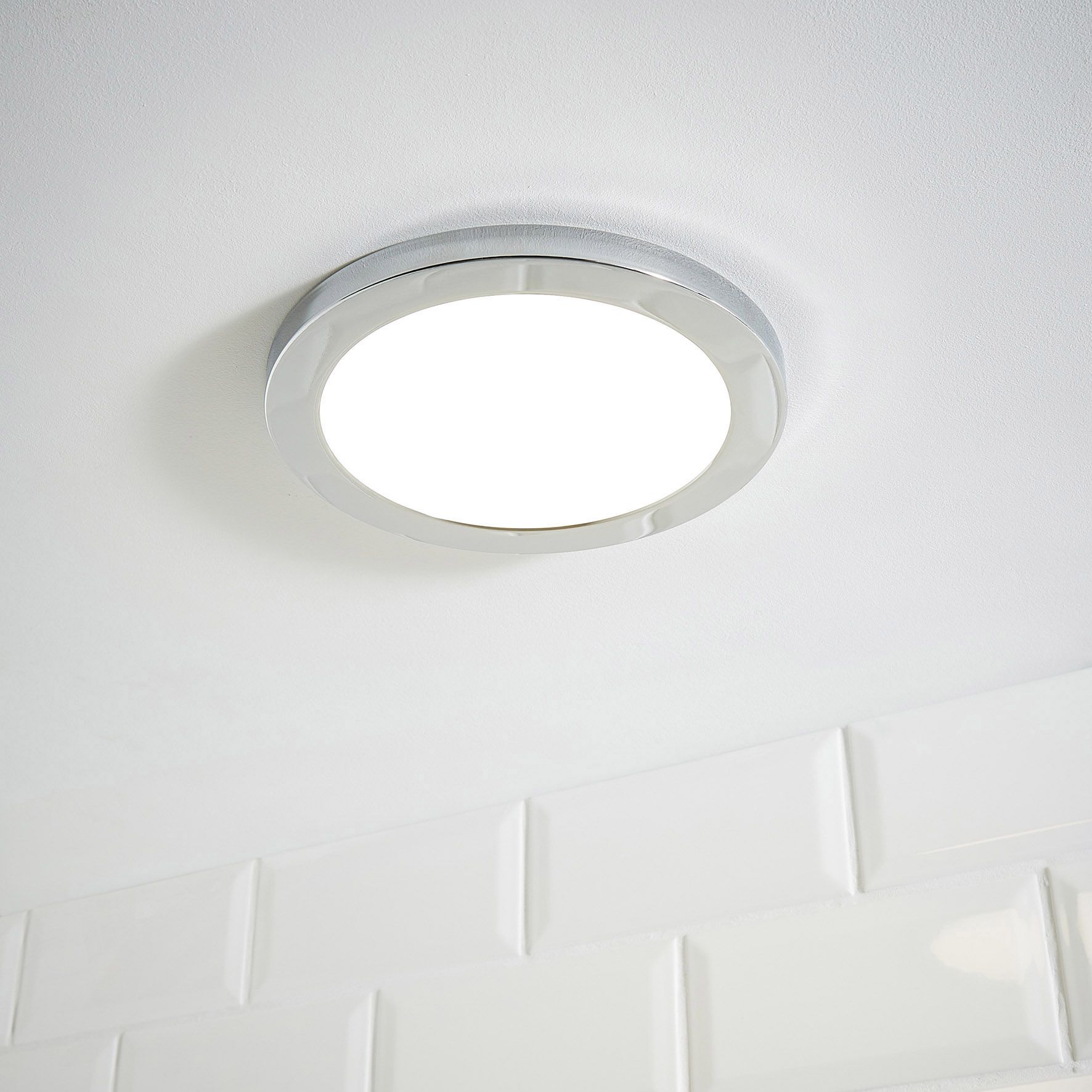 Spa Cloud Polycarbonate Chrome effect LED Ceiling light