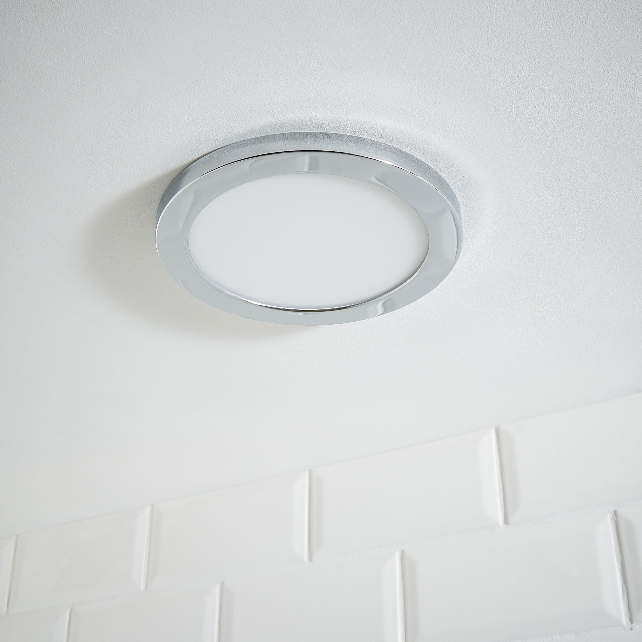 Spa Cloud Polycarbonate Chrome effect LED Ceiling light